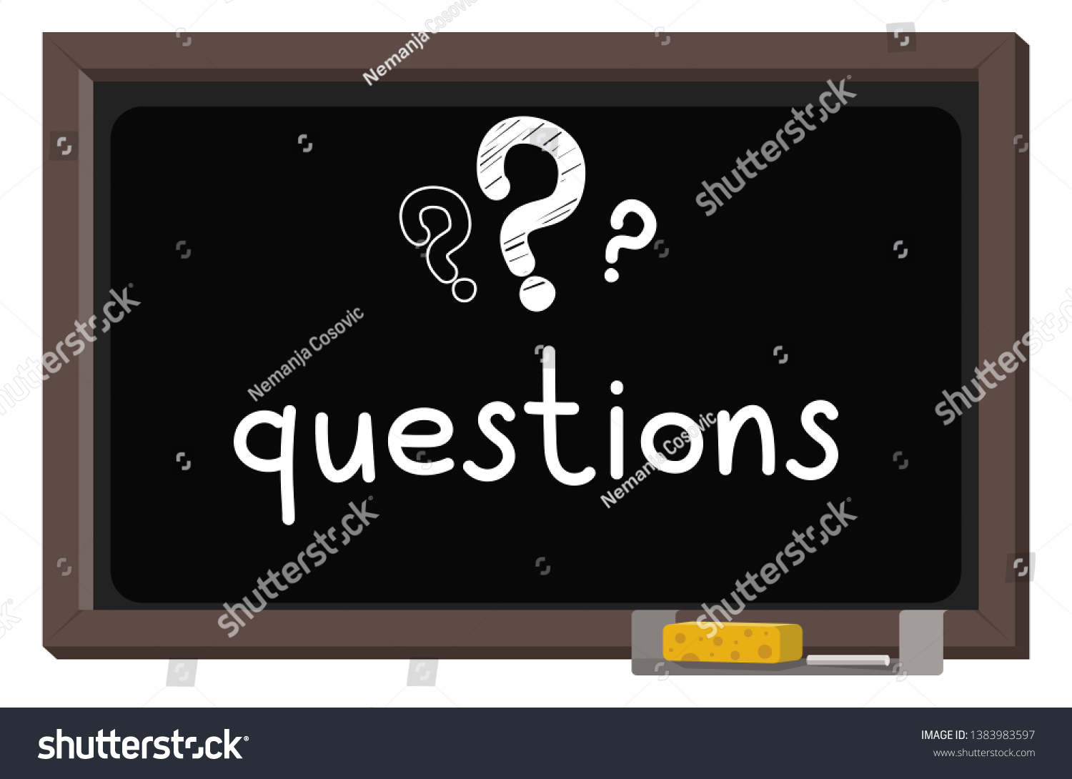 School Blackboard Question Marks: เวกเตอร์สต็อก (ปลอดค่าลิขสิทธิ์ ...