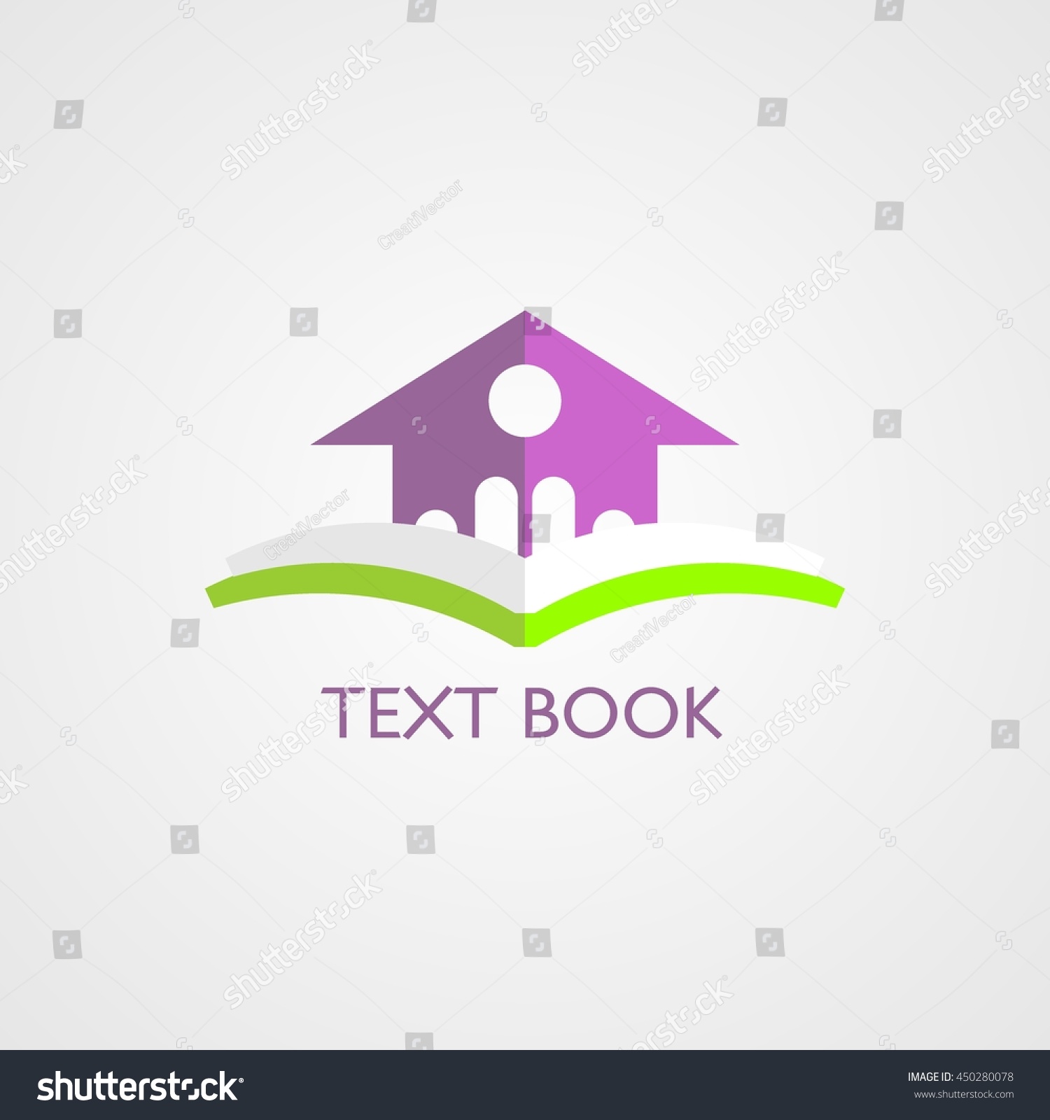 School Book Logo Design Template: เวกเตอร์สต็อก (ปลอดค่าลิขสิทธิ์ ...