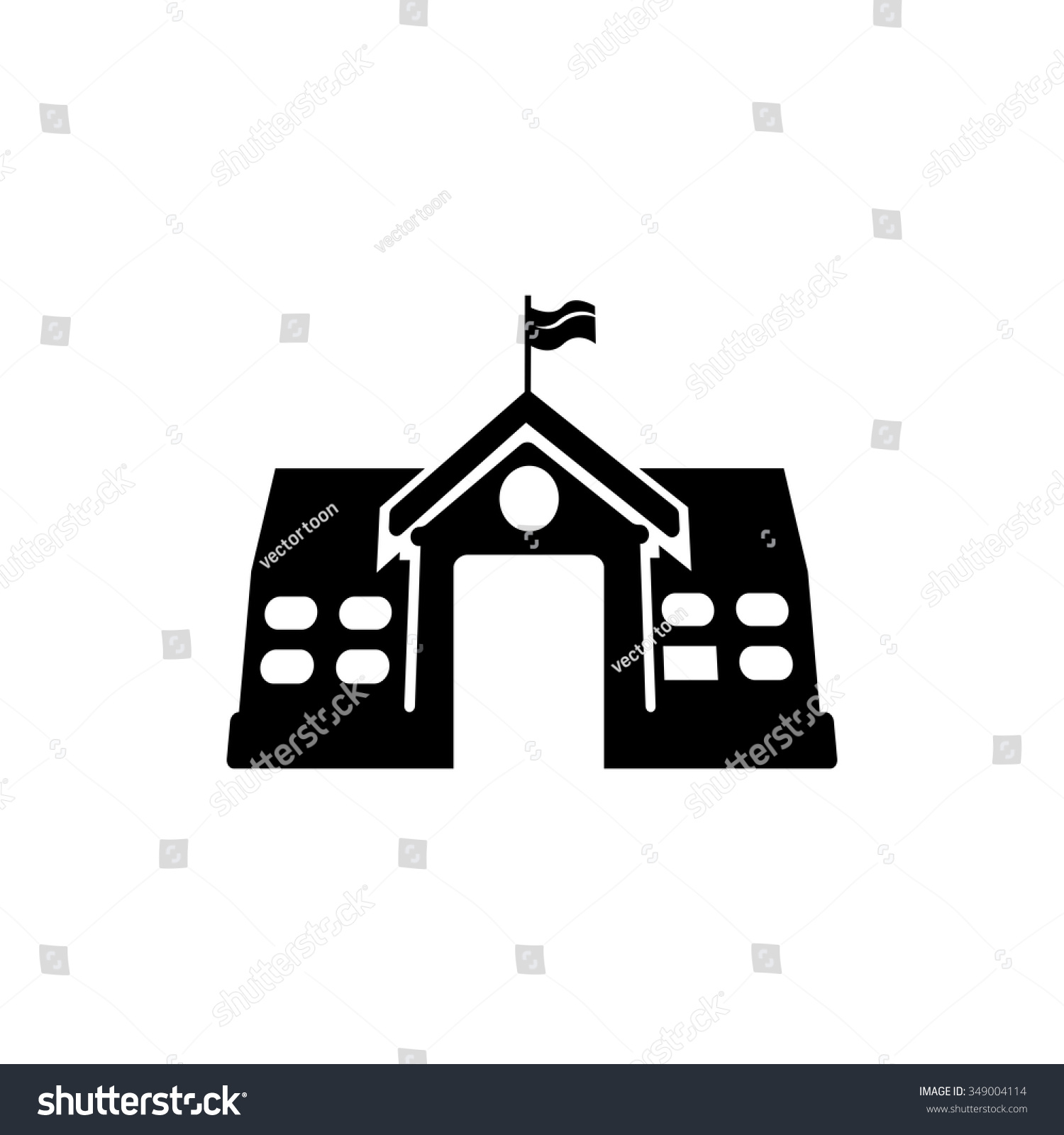 School Building: เวกเตอร์สต็อก (ปลอดค่าลิขสิทธิ์) 349004114 | Shutterstock