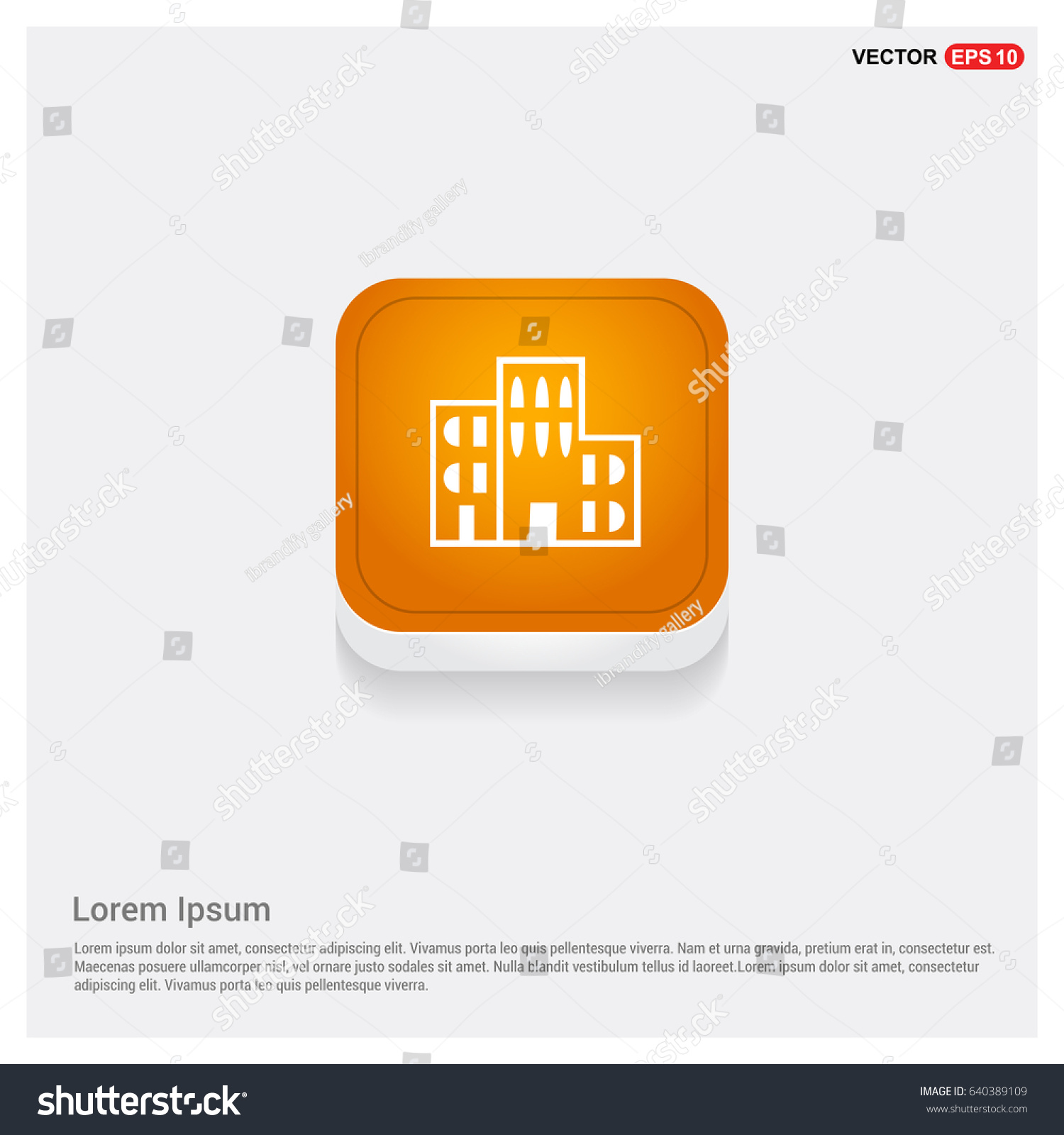 School Building Icon: เวกเตอร์สต็อก (ปลอดค่าลิขสิทธิ์) 640389109 ...