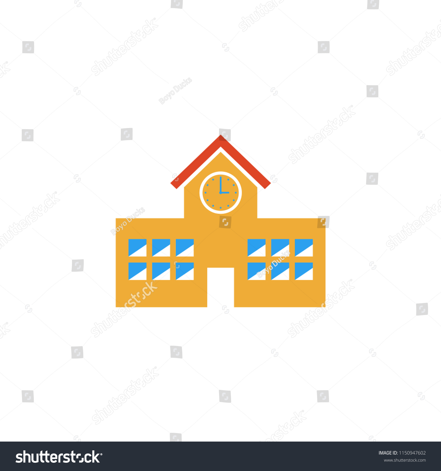 School Building Icon Templates Stock Vector (Royalty Free) 1150947602 ...
