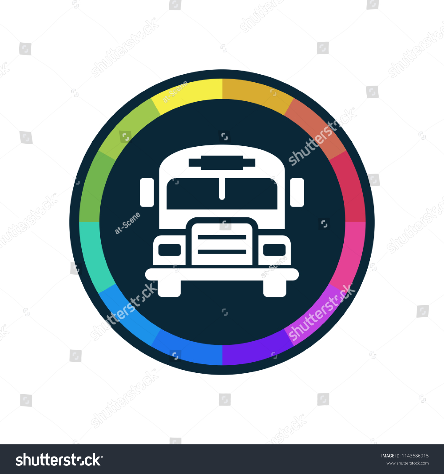 School Bus App Icon Stock Vector (Royalty Free) 1143686915 | Shutterstock