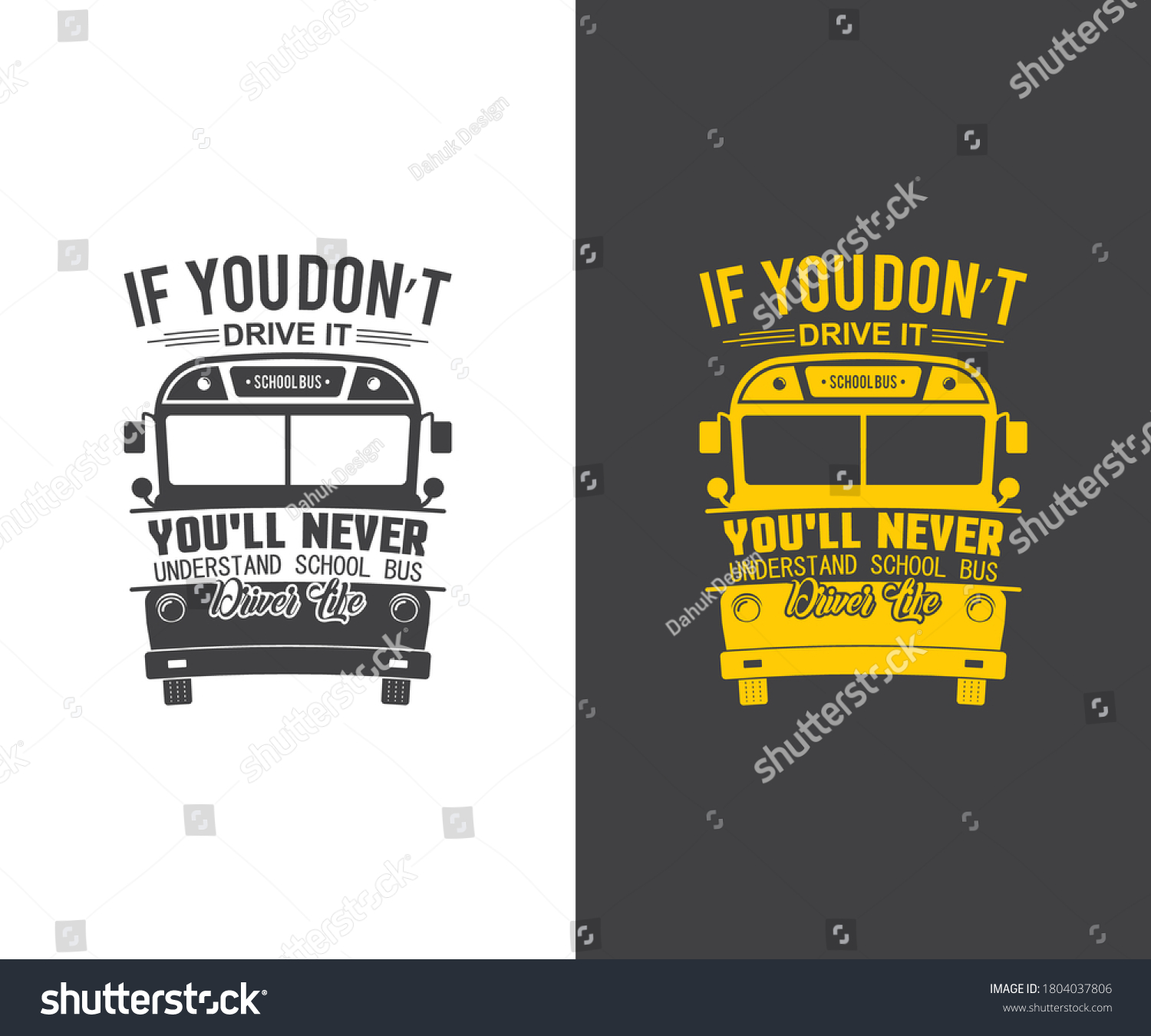 School Bus Driver Life Bus Driver Stock Vector (Royalty Free ...