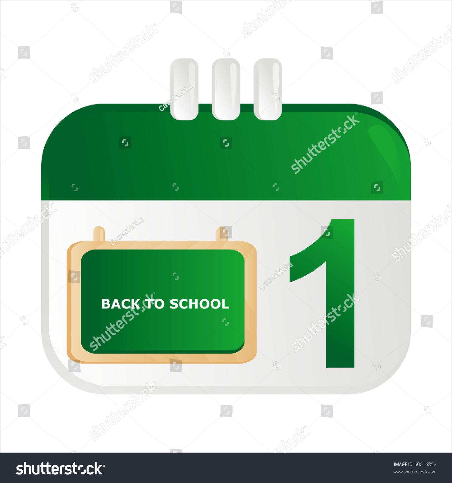 School Calendar Icon Stock Vector (Royalty Free) 60016852 | Shutterstock
