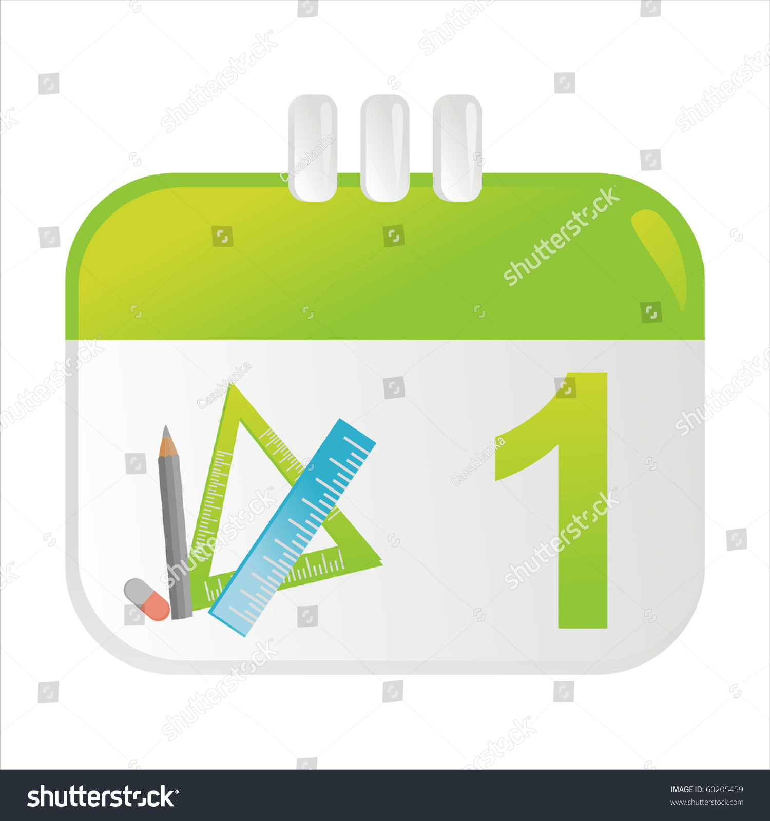 School Calendar Icon Stock Vector (Royalty Free) 60205459 | Shutterstock