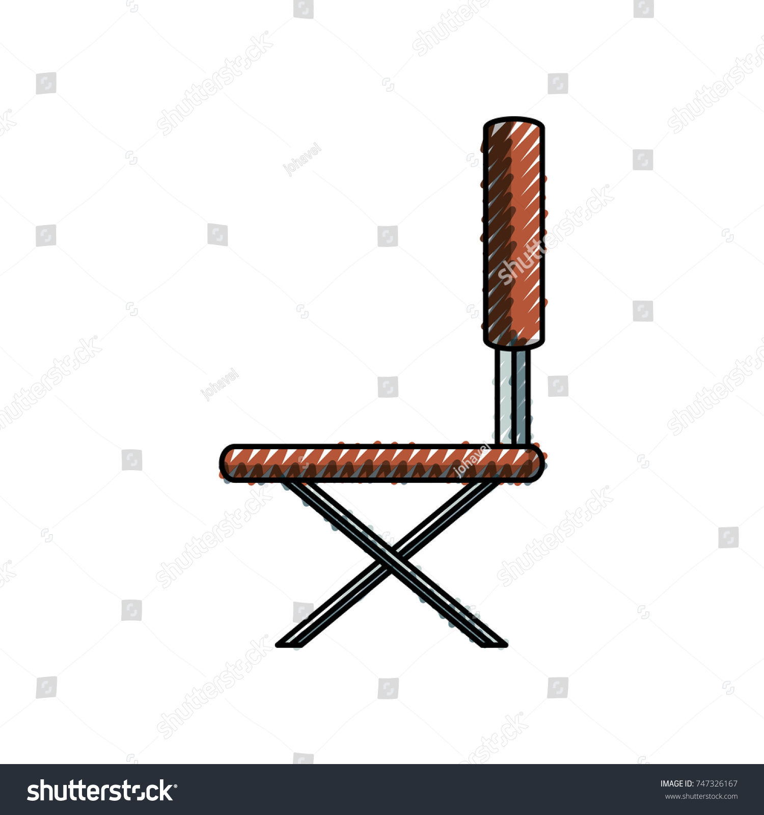 School Chair Vector Illustration Stock Vector (Royalty Free) 747326167