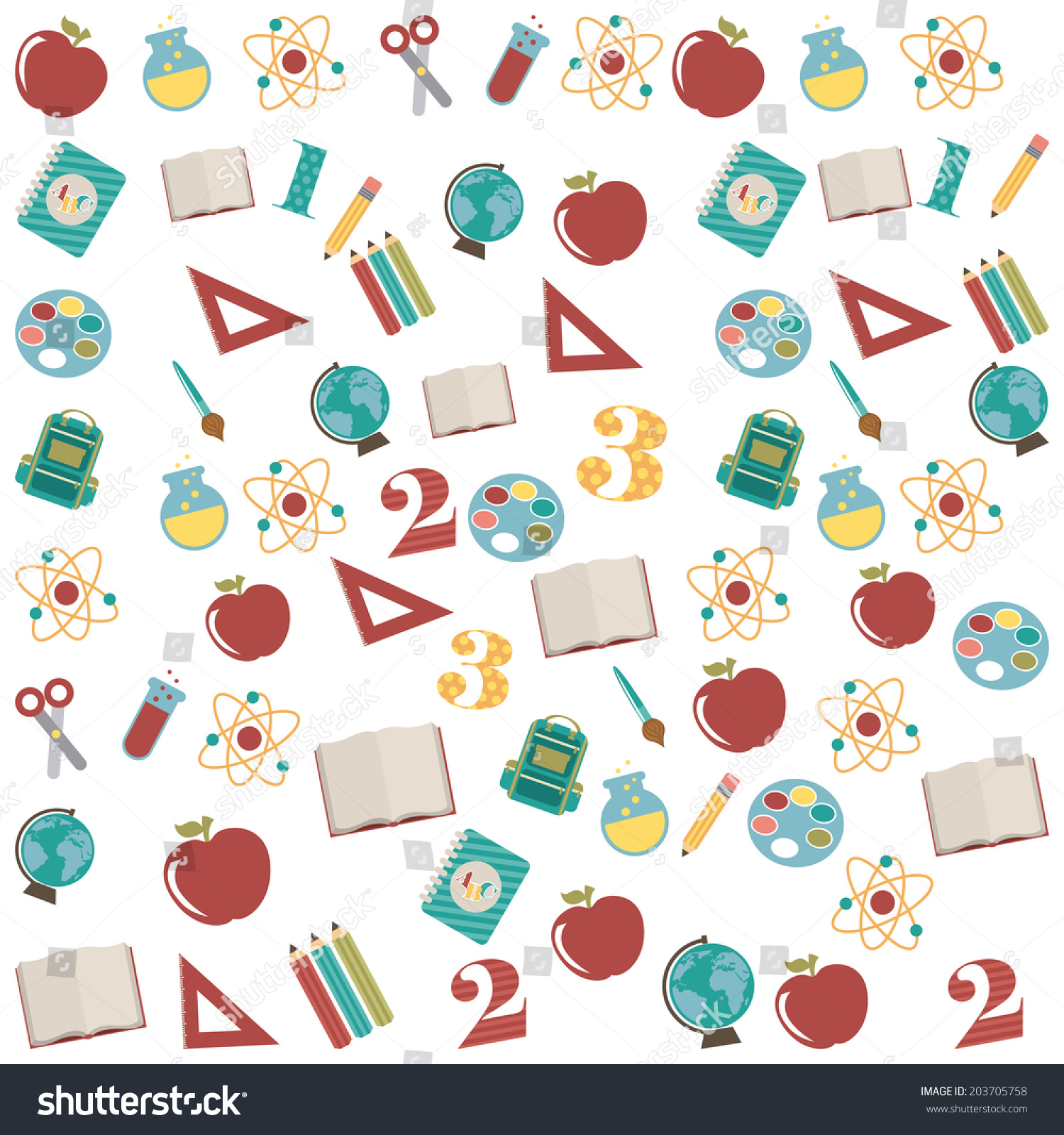 School Design Over White Background Vector Stock Vector (Royalty Free ...