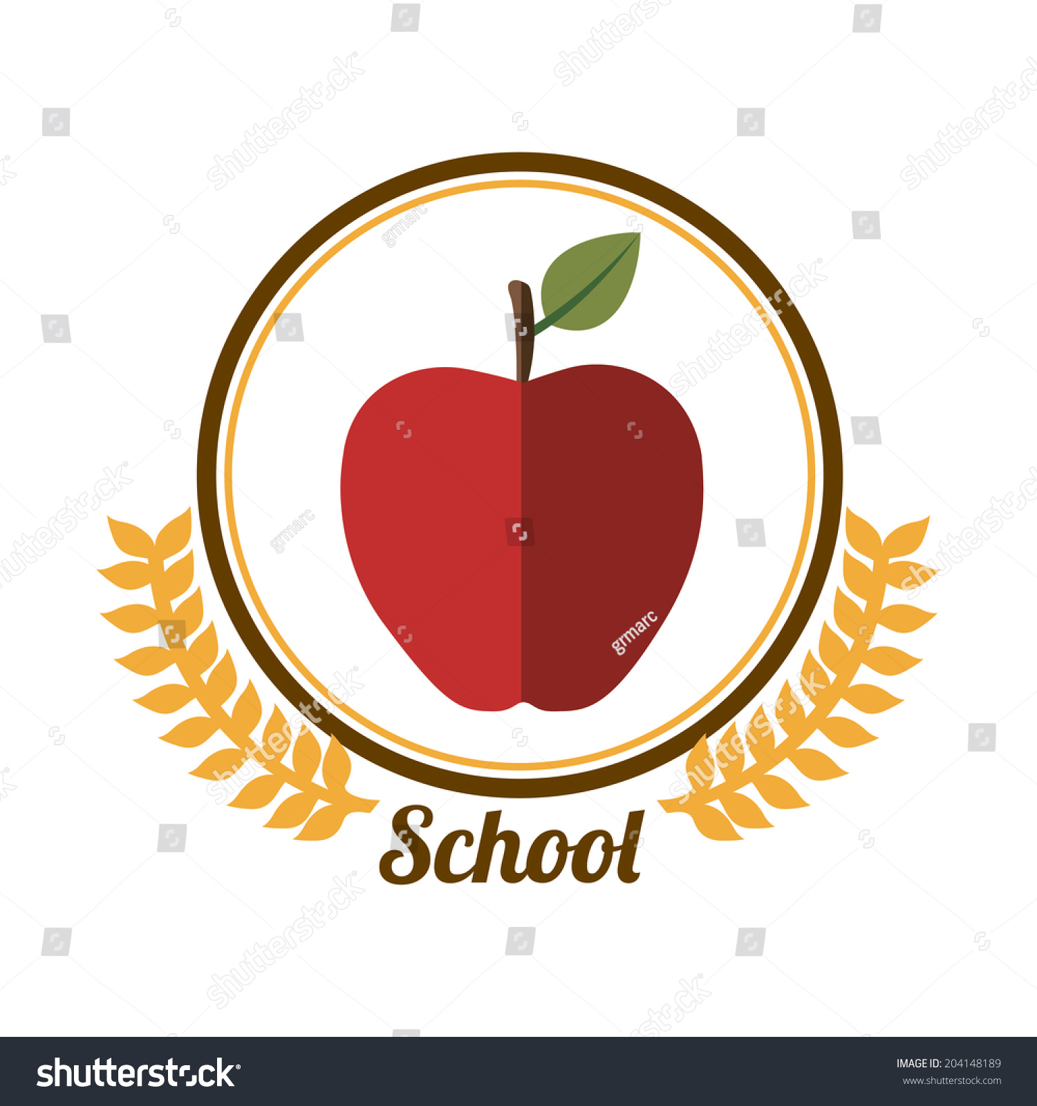School Design Over White Background Vector Stock Vector (Royalty Free ...