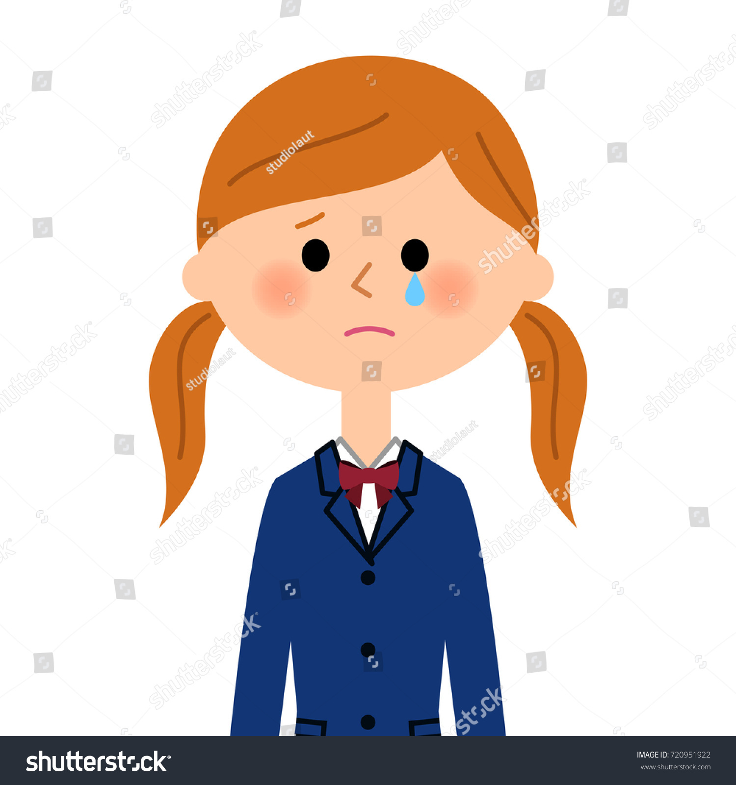 School Girls Crying Stock Vector (Royalty Free) 720951922 | Shutterstock