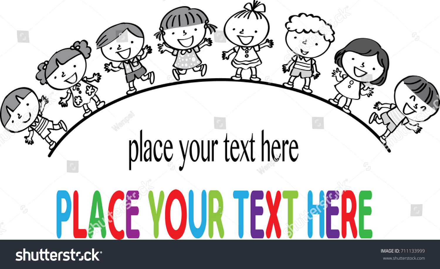 School Kids Background Design: เวกเตอร์สต็อก (ปลอดค่าลิขสิทธิ์ ...