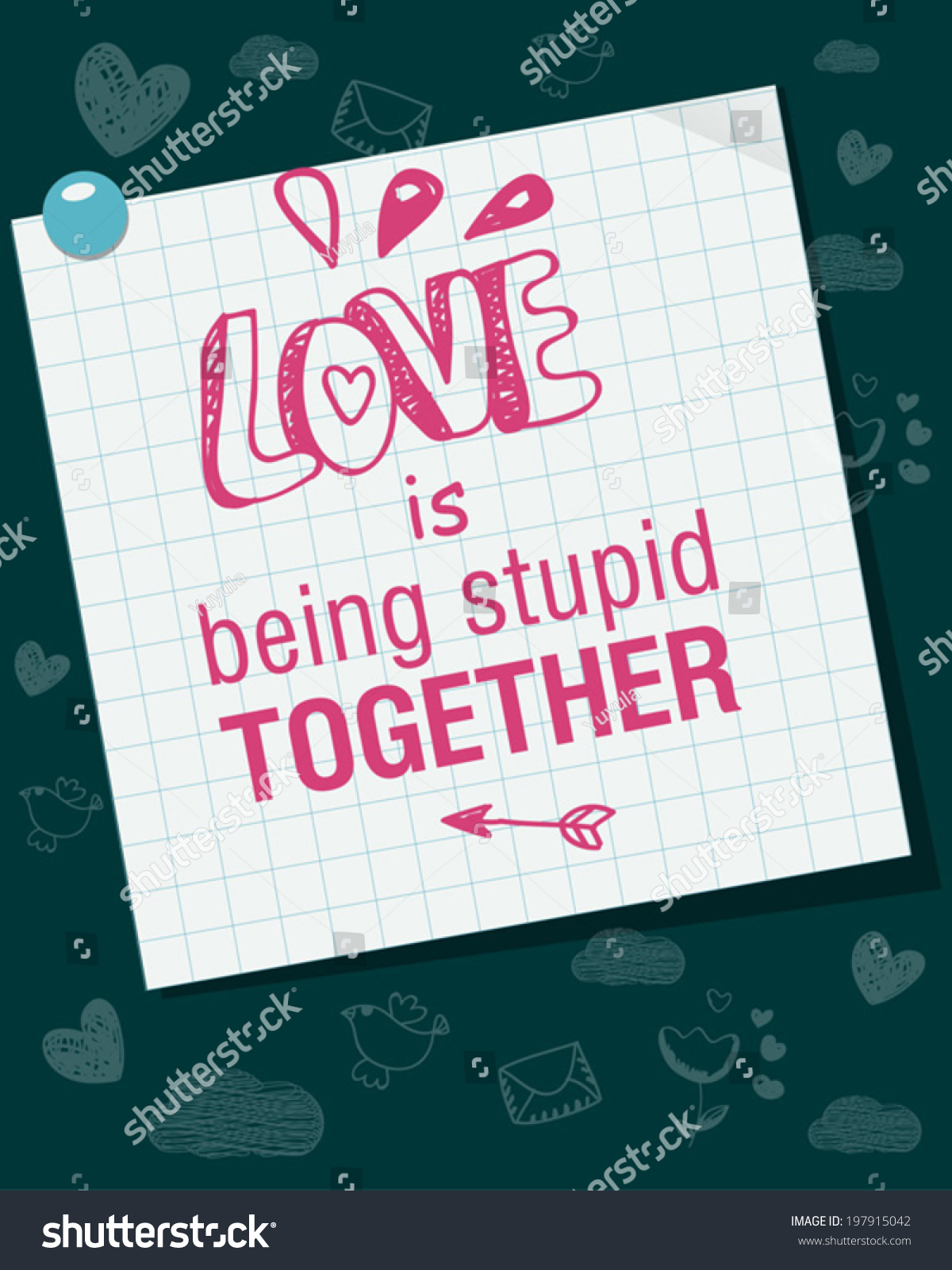 School Love Poster Stock Vector (Royalty Free) 197915042 | Shutterstock
