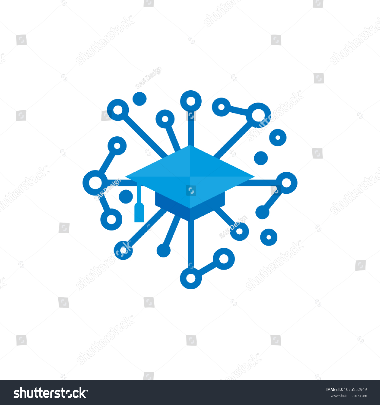 School Network Logo Icon Design Stock Vector (Royalty Free) 1075552949 ...