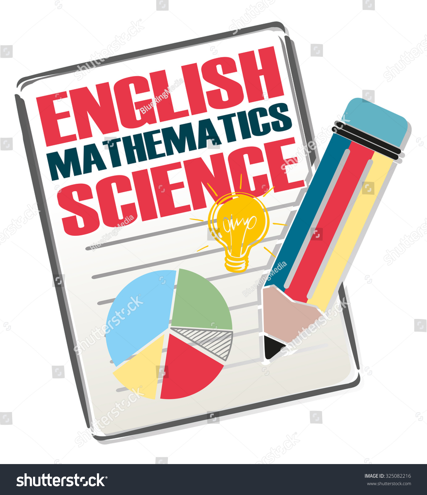 School Subjects On Board Stock Vector (Royalty Free) 325082216