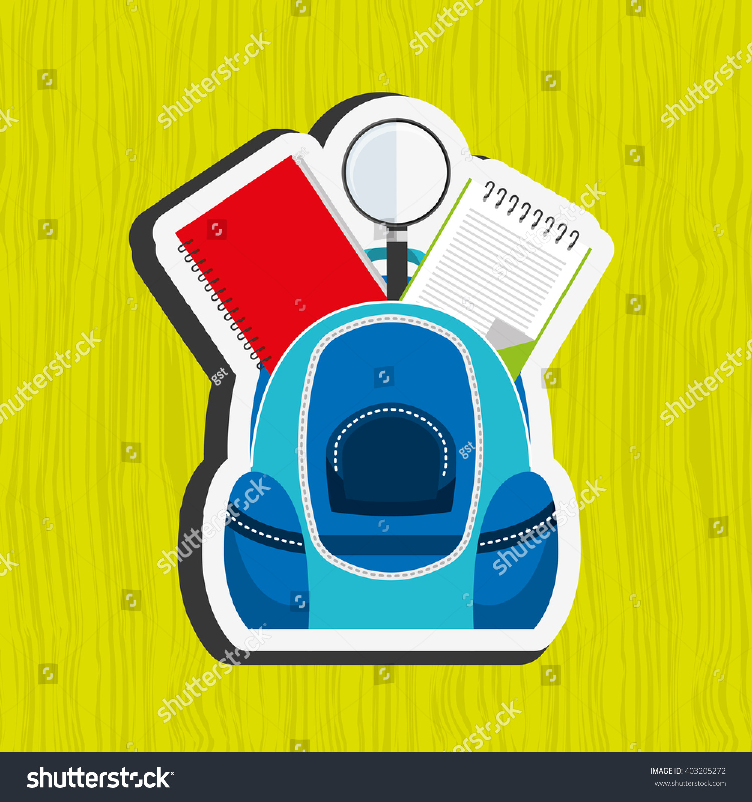 School Supplies Design Stock Vector (Royalty Free) 403205272 | Shutterstock