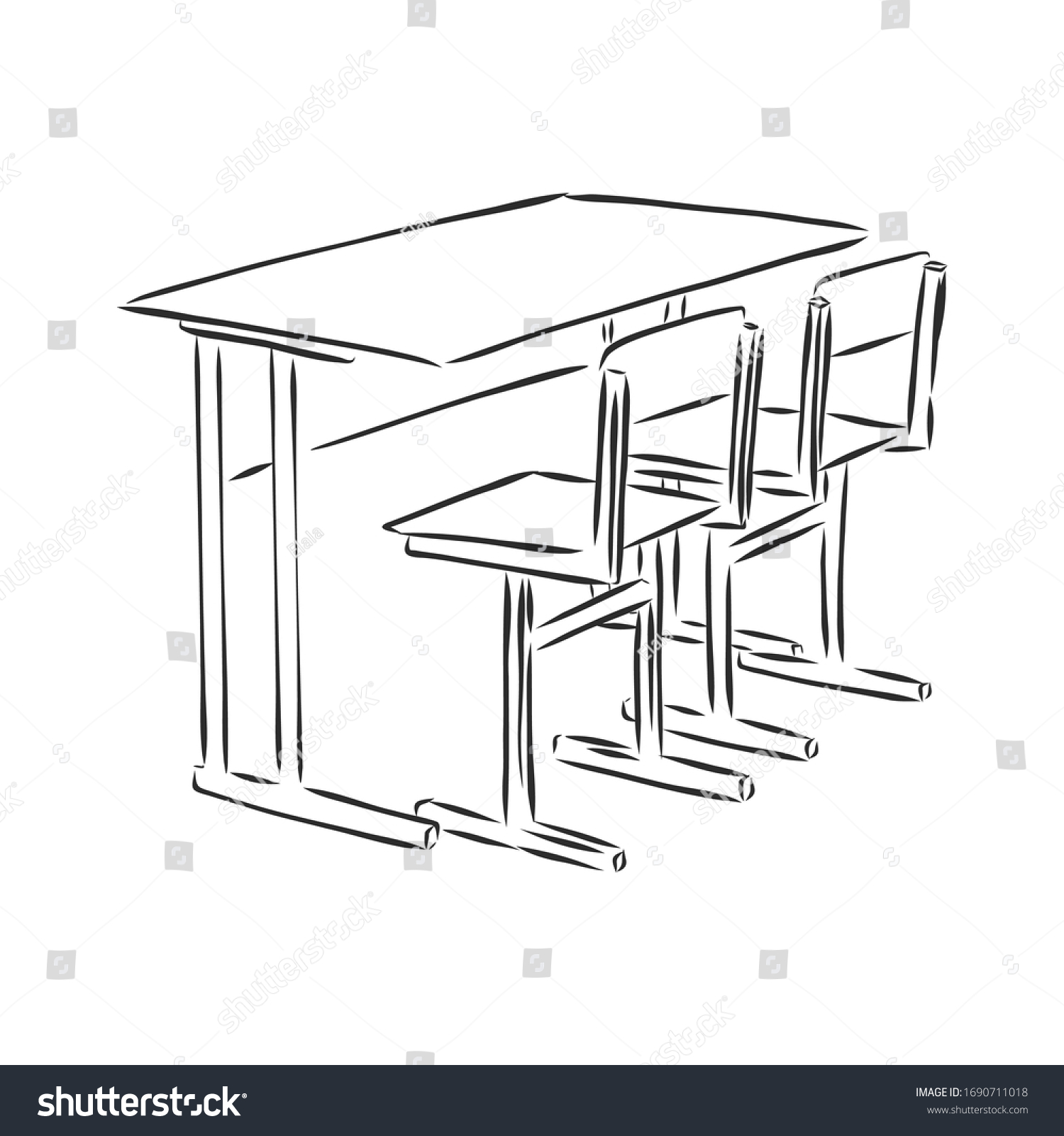 Tabla escolar, ilustración de dibujo de: vector de stock (libre de ...