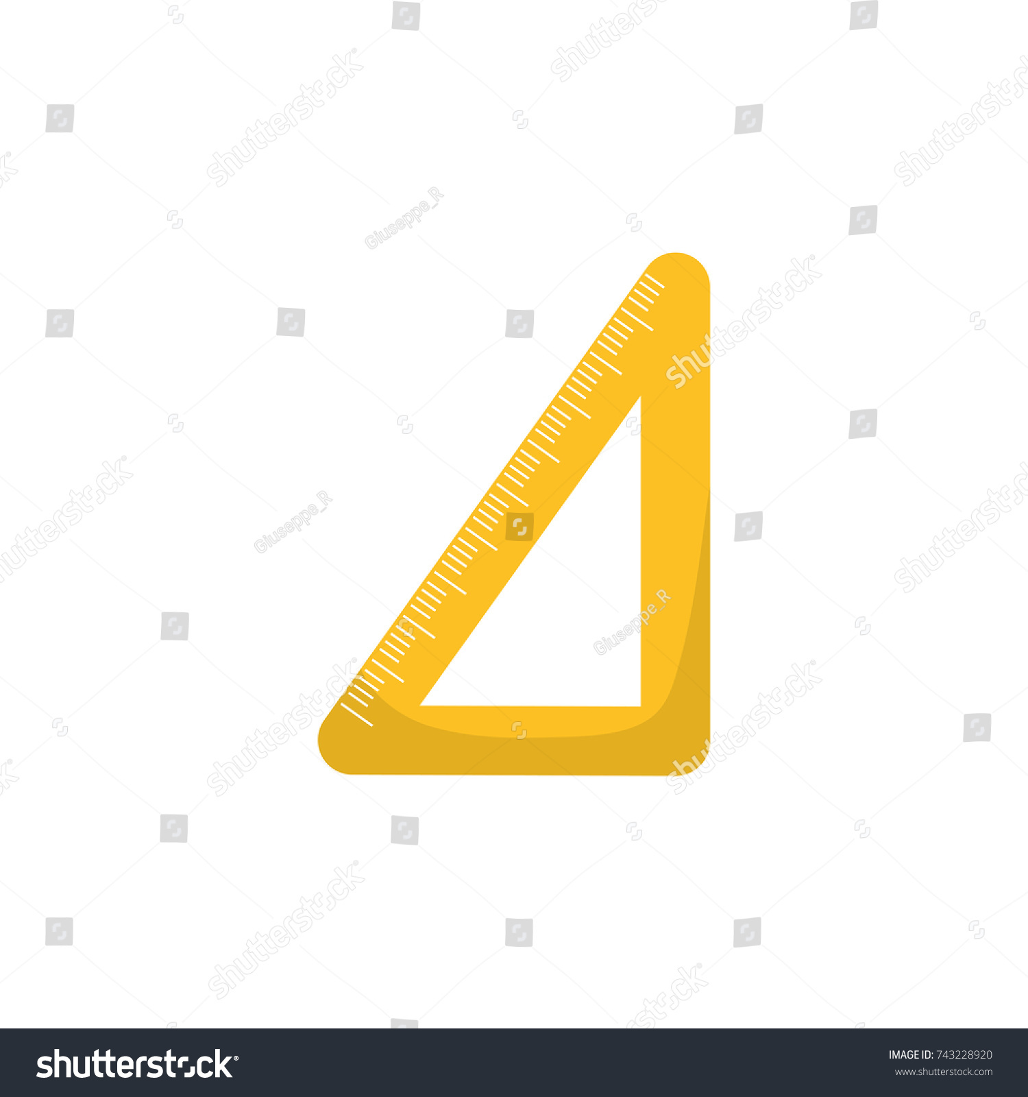 School Triangle Ruler Object Design: เวกเตอร์สต็อก (ปลอดค่าลิขสิทธิ์ ...
