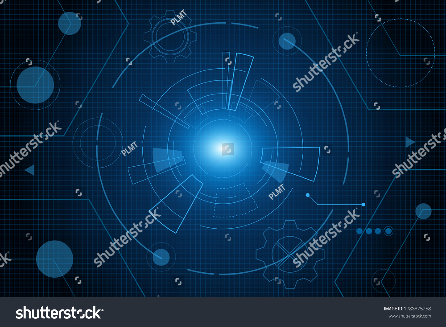 Sci Fi Hexagon Futuristic User Interface Stock Vector (Royalty Free ...