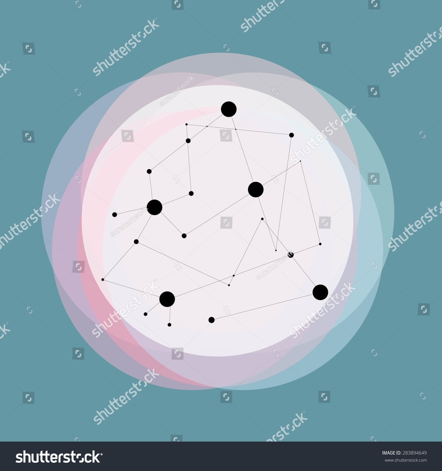 Science Connection Concept Vector Illustration Molecule Stock Vector ...