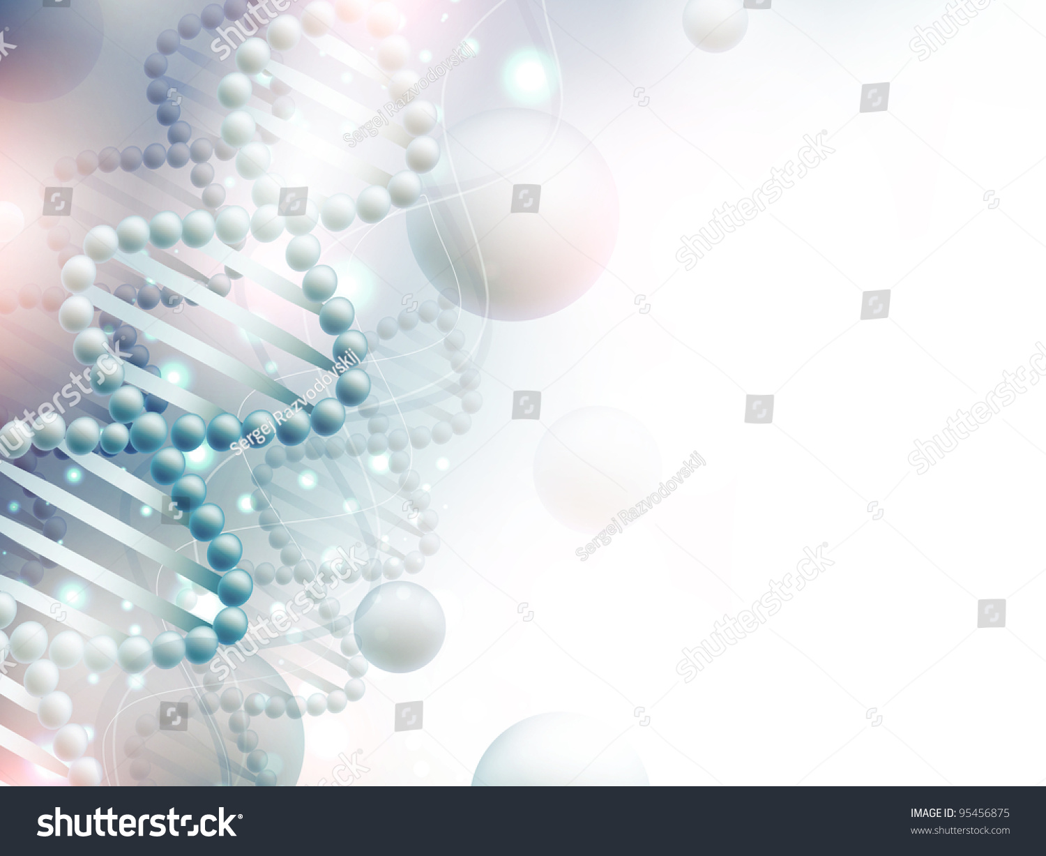 Science Background Dna Theme Copyspace Your Stock Vector (Royalty Free ...