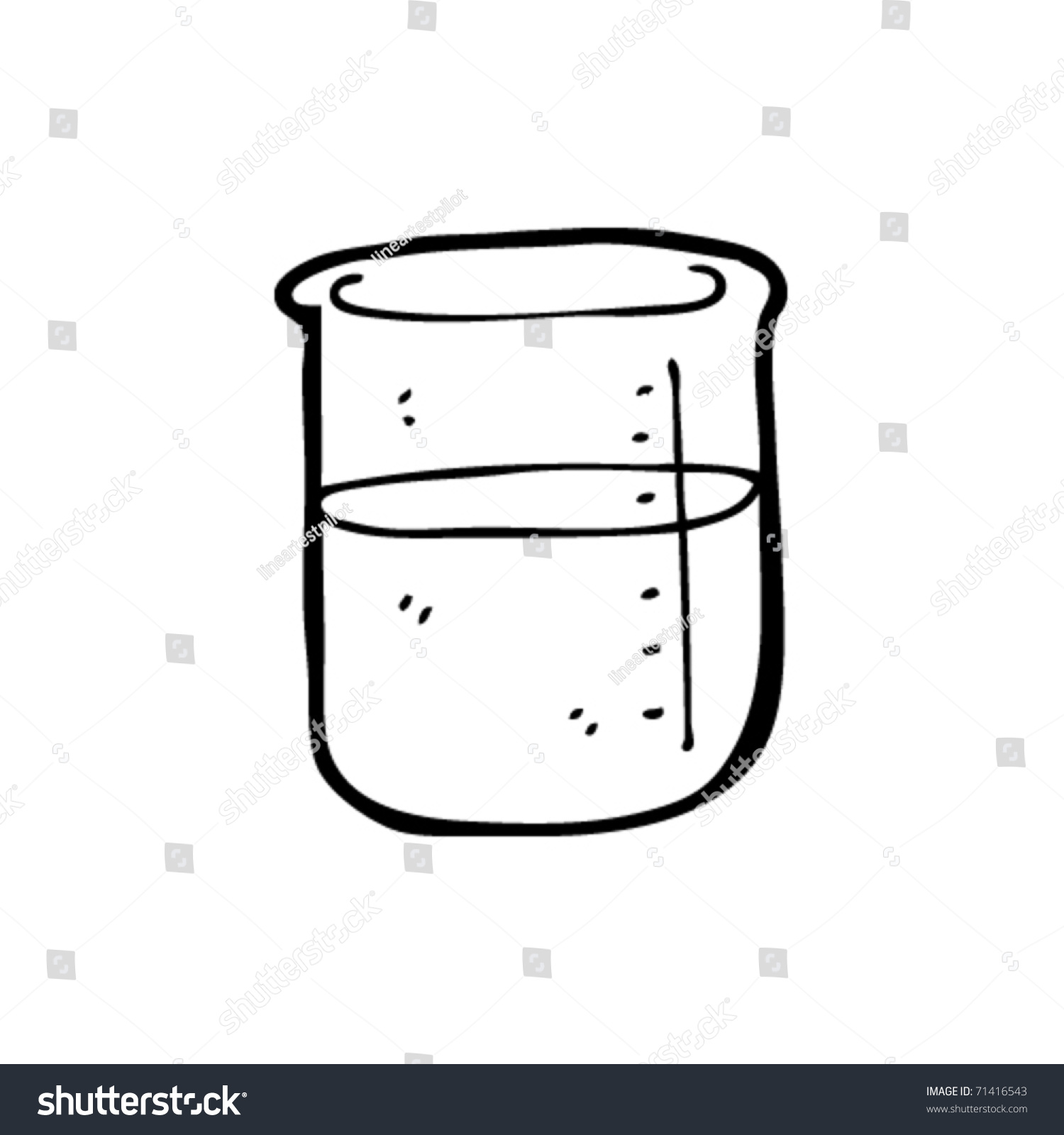 Science Beaker Cartoon Stock Vector (Royalty Free) 71416543