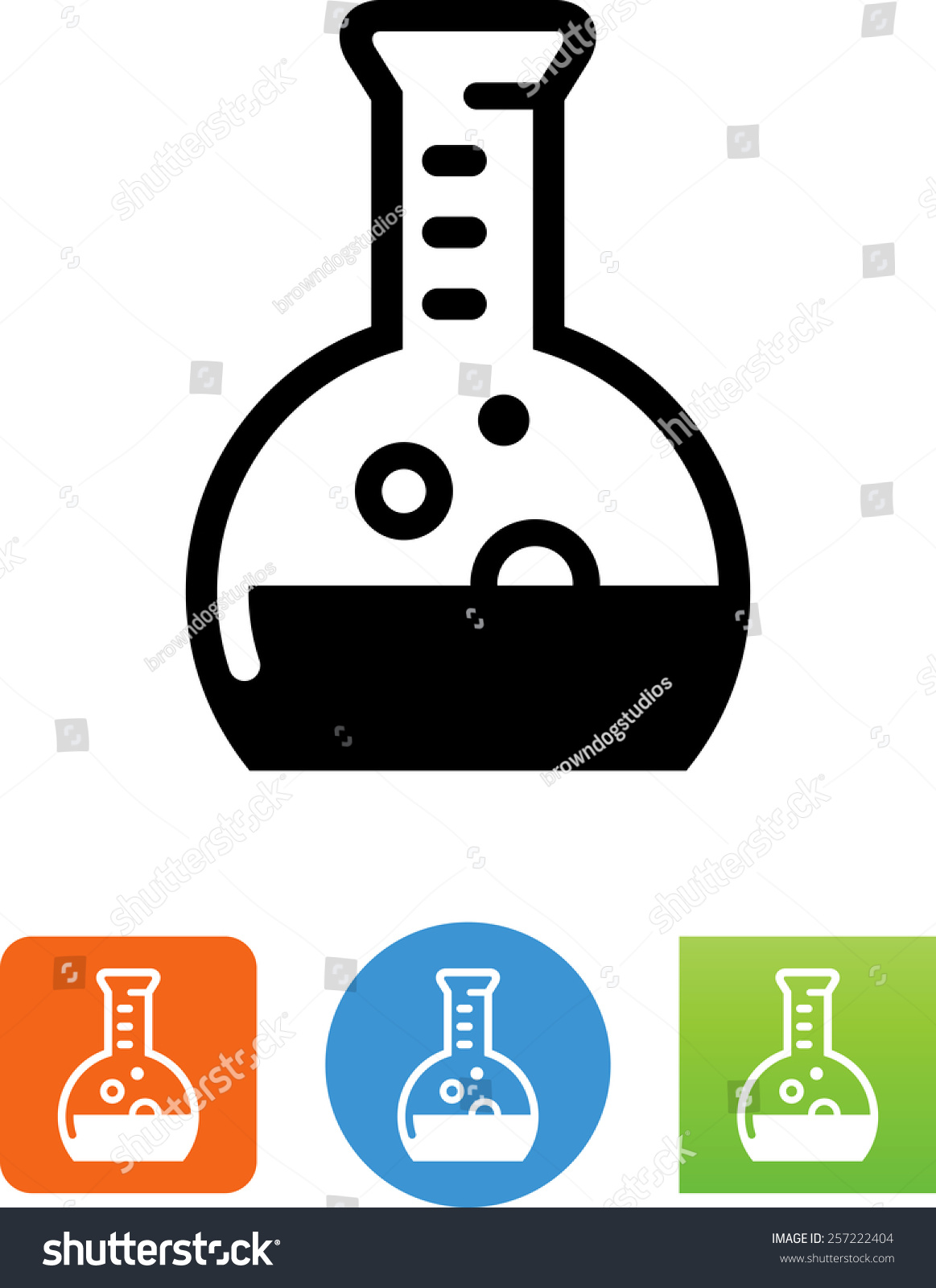 Science Beaker Icon Stock Vector (Royalty Free) 257222404 | Shutterstock