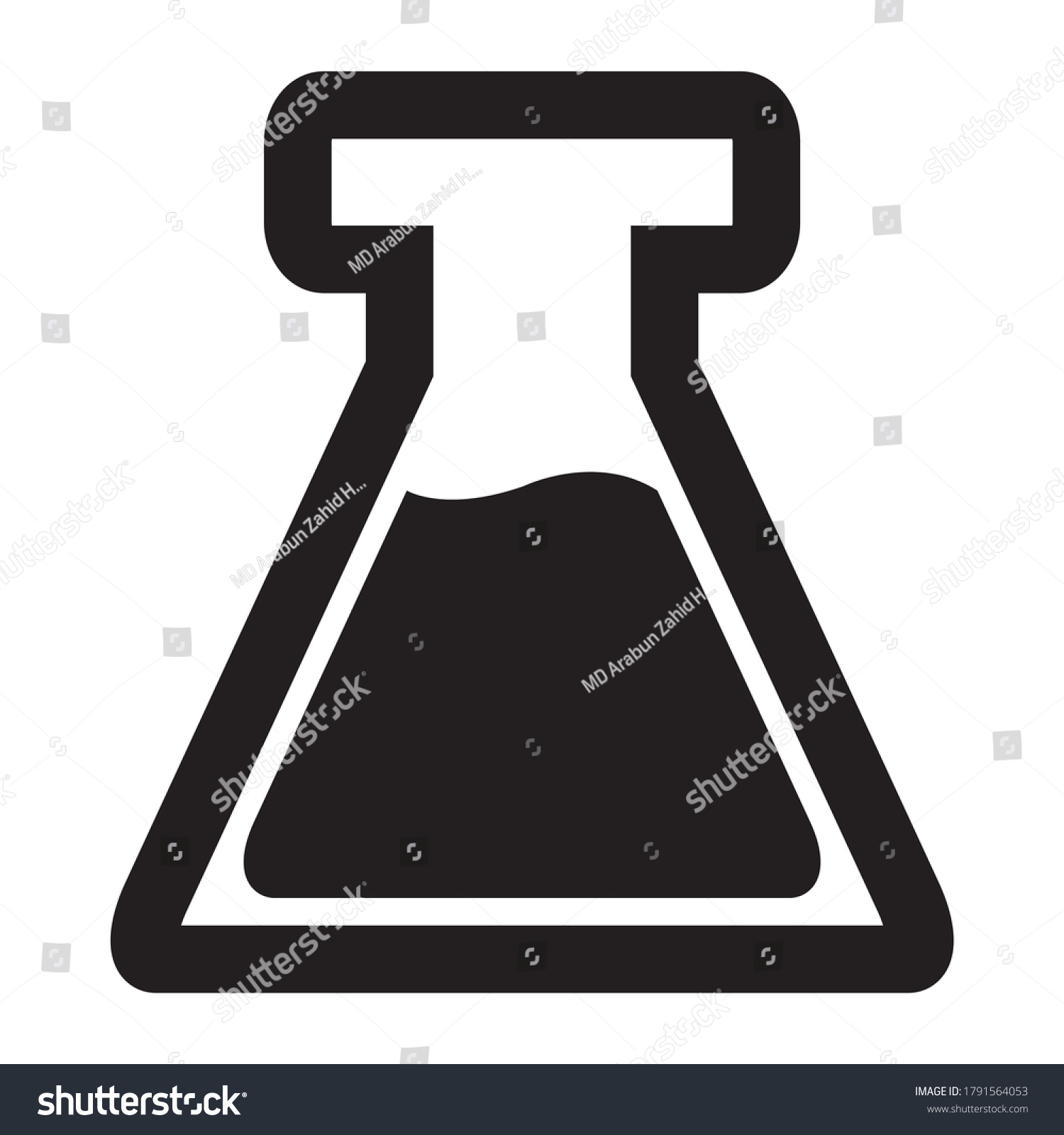 Science Beaker Icon Vector Graphics Design Stock Vector (Royalty Free ...