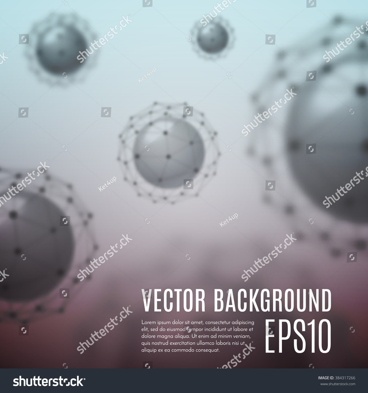 Science Blurred Background Cells Vector Illustration Stock Vector ...