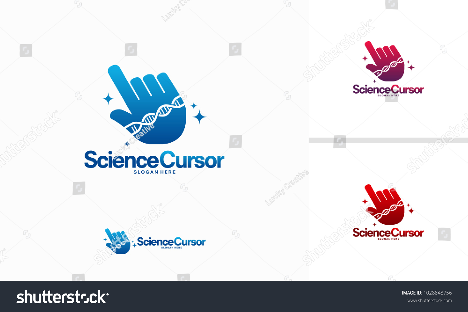 Science Cursor Logo Designs Concept Vector Stock Vector (Royalty Free ...