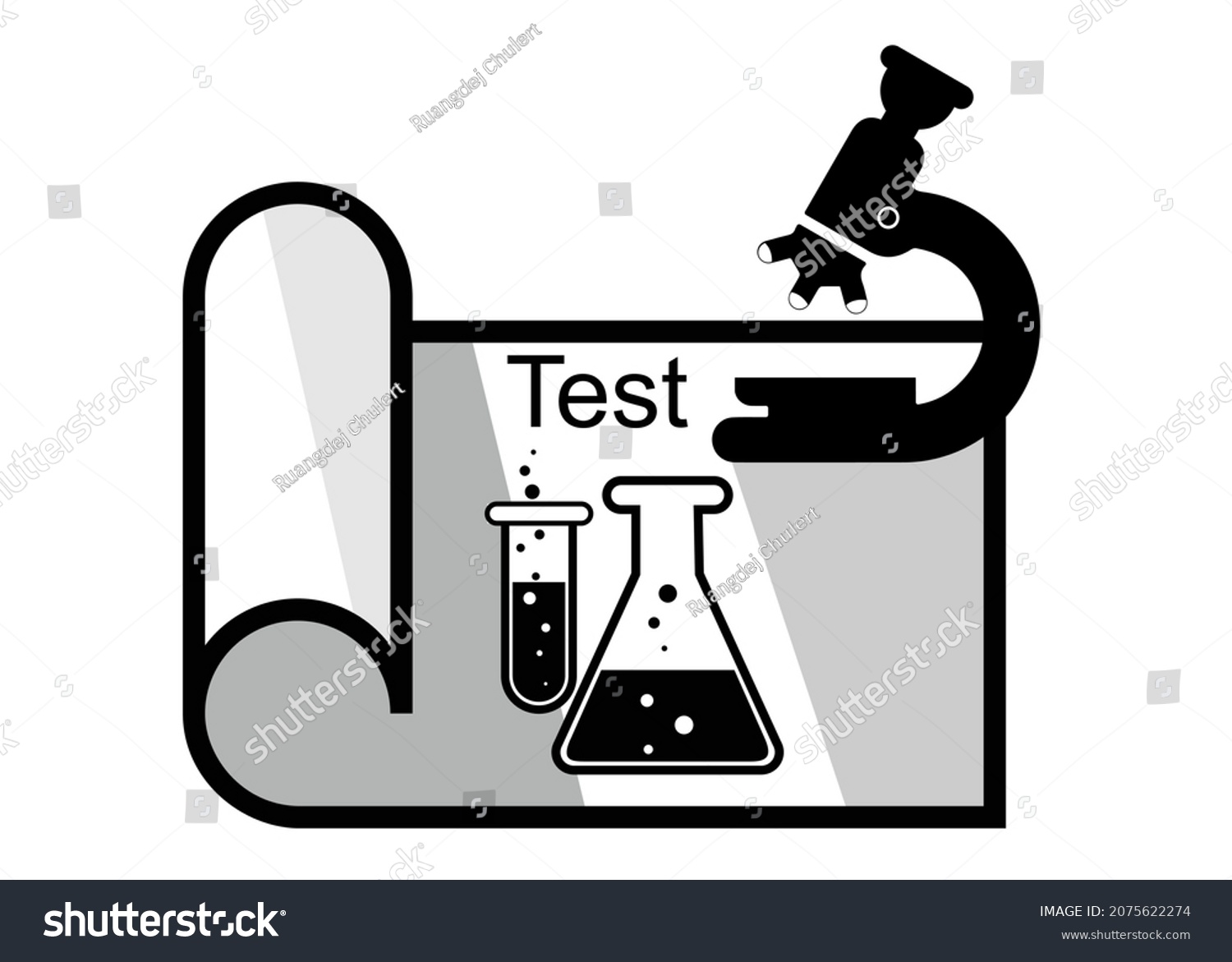 Science Icon Lab Test Symbol Stock Vector (Royalty Free) 2075622274 ...