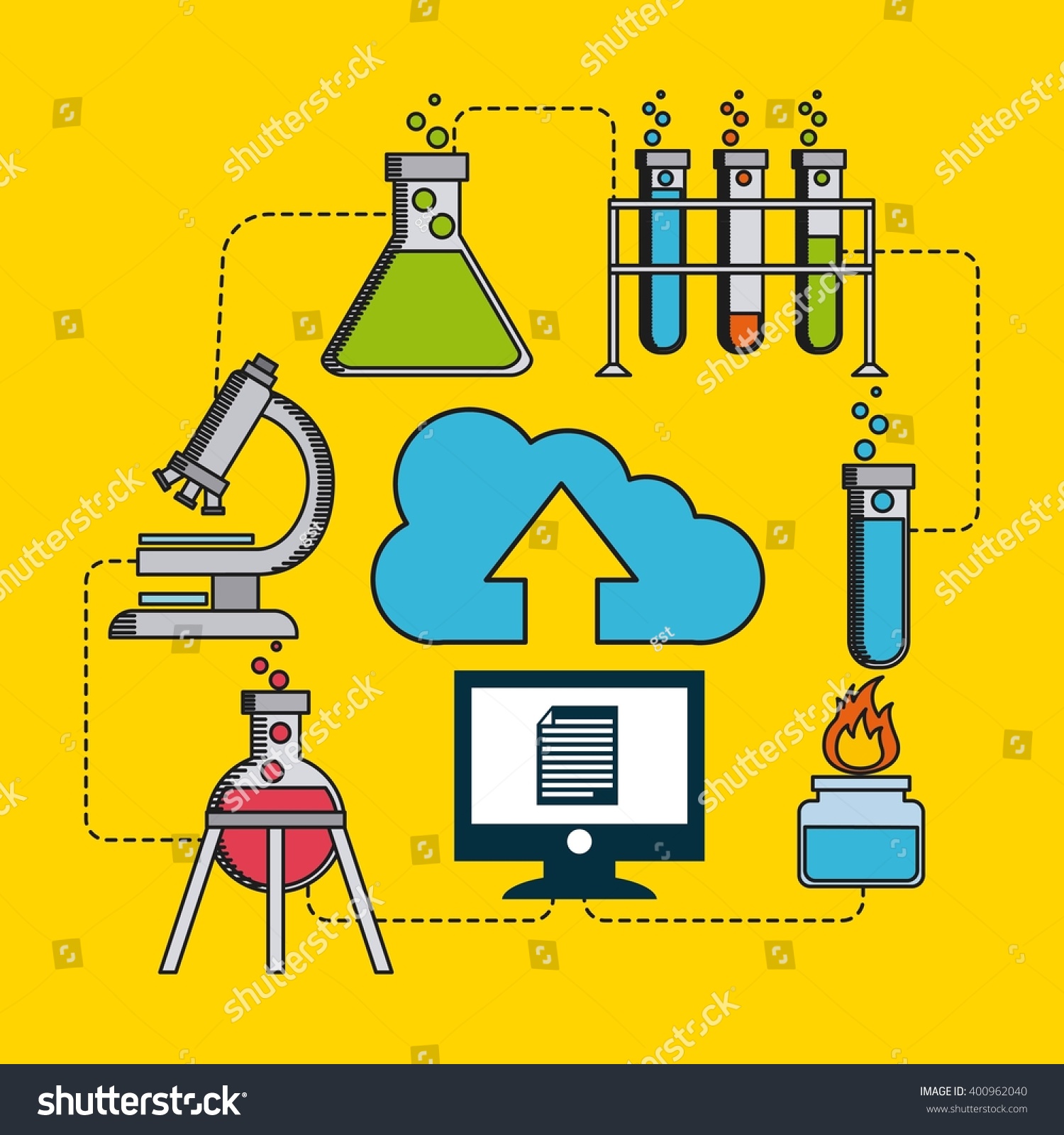 Science Lab Design Stock Vector (Royalty Free) 400962040 | Shutterstock
