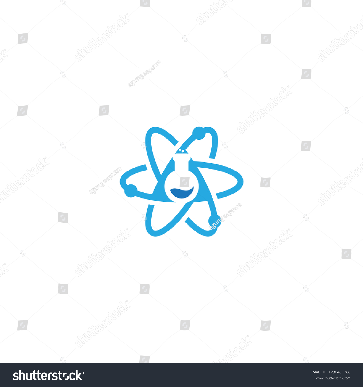 Science Lab Logo Atom Lab Logo Stock Vector (Royalty Free) 1230401266
