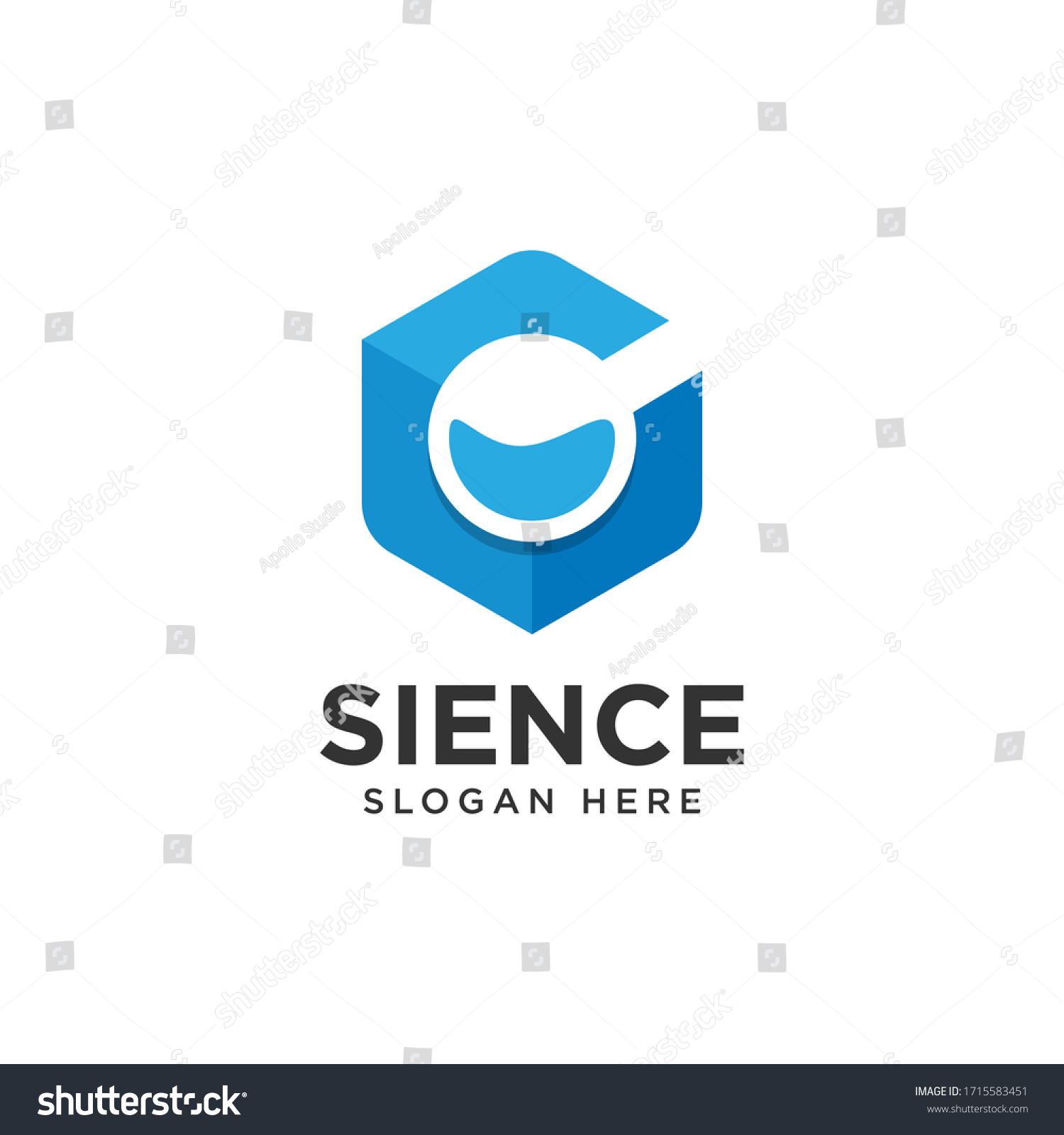 Science Lab Logo Design Template Stock Vector (Royalty Free) 1715583451 ...