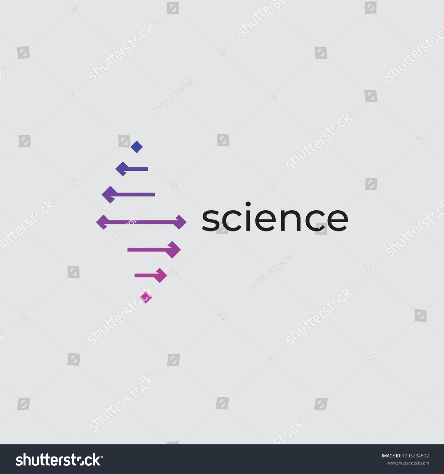 Science Logo Design Inspiration Vector Template Stock Vector (Royalty ...