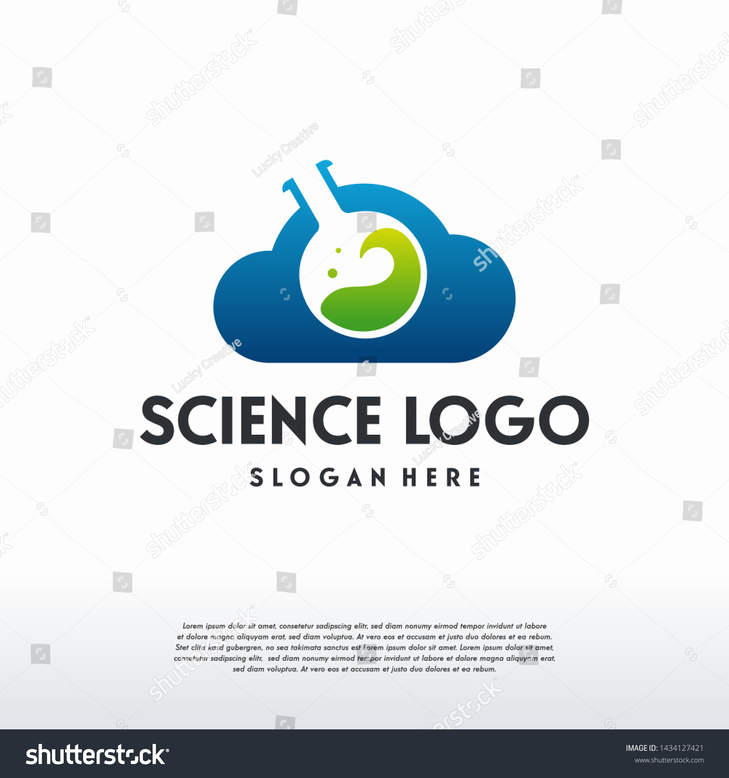 Science Logo Designs Cloud Lab Logo Stock Vector (Royalty Free ...