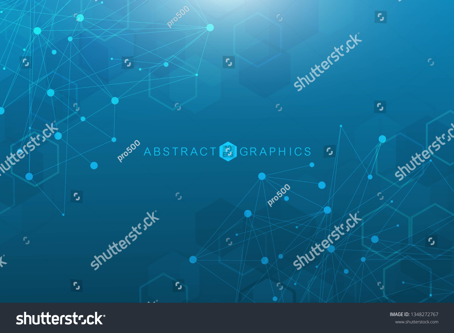 Science Network Pattern Connecting Lines Dots Stock Vector (Royalty ...