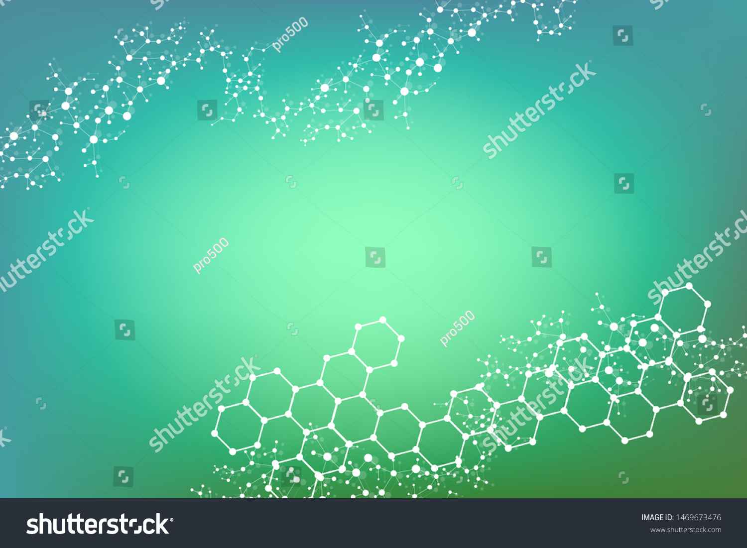 Science Network Pattern Connecting Lines Dots Stock Vector Royalty