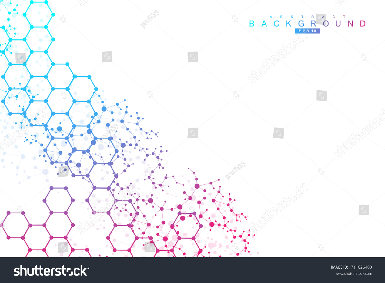 Science Network Pattern Connecting Lines Dots Stock Vector (Royalty ...