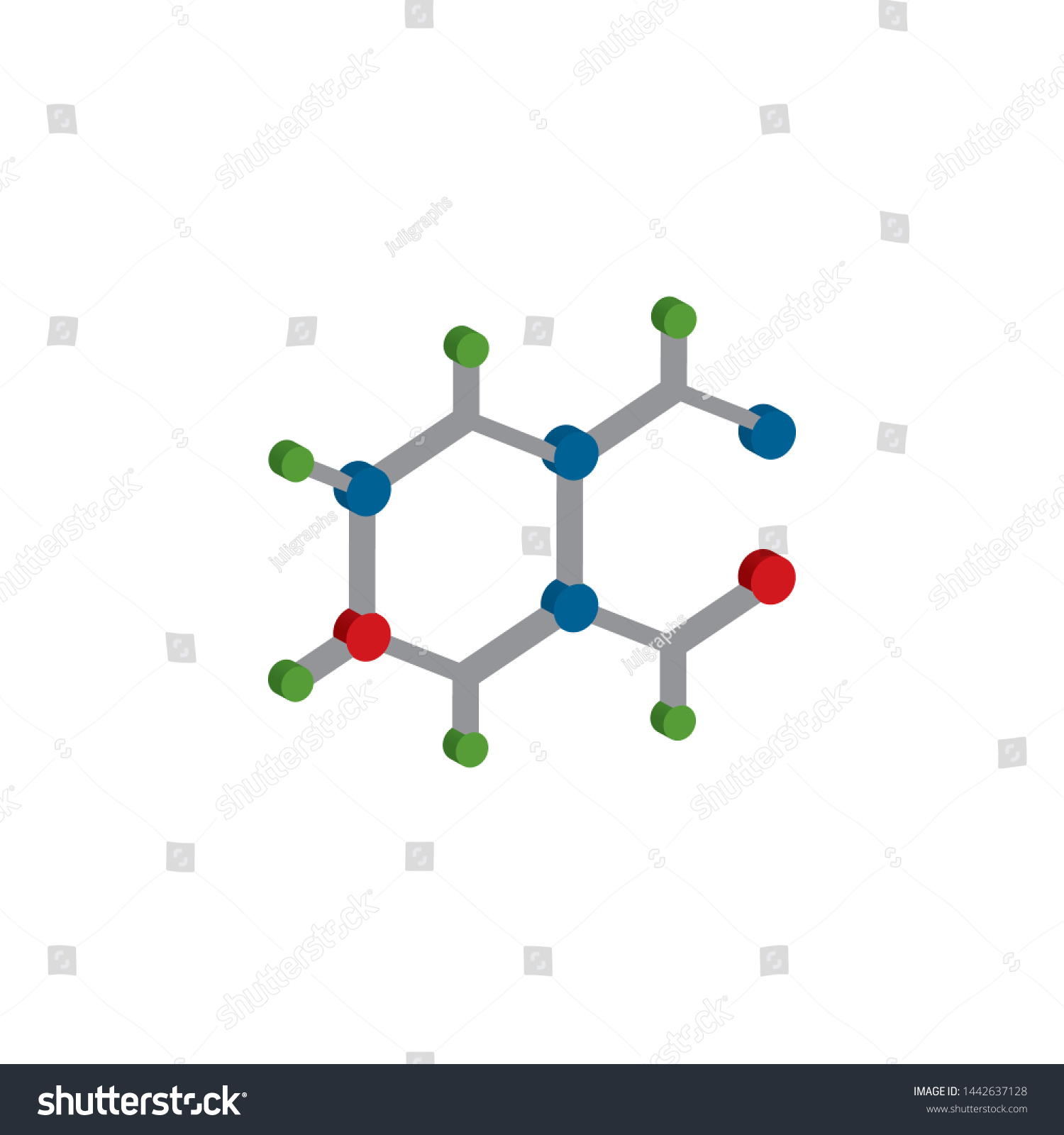 Science Particle Molecule Atom Cell 3d Stock Vector (Royalty Free ...