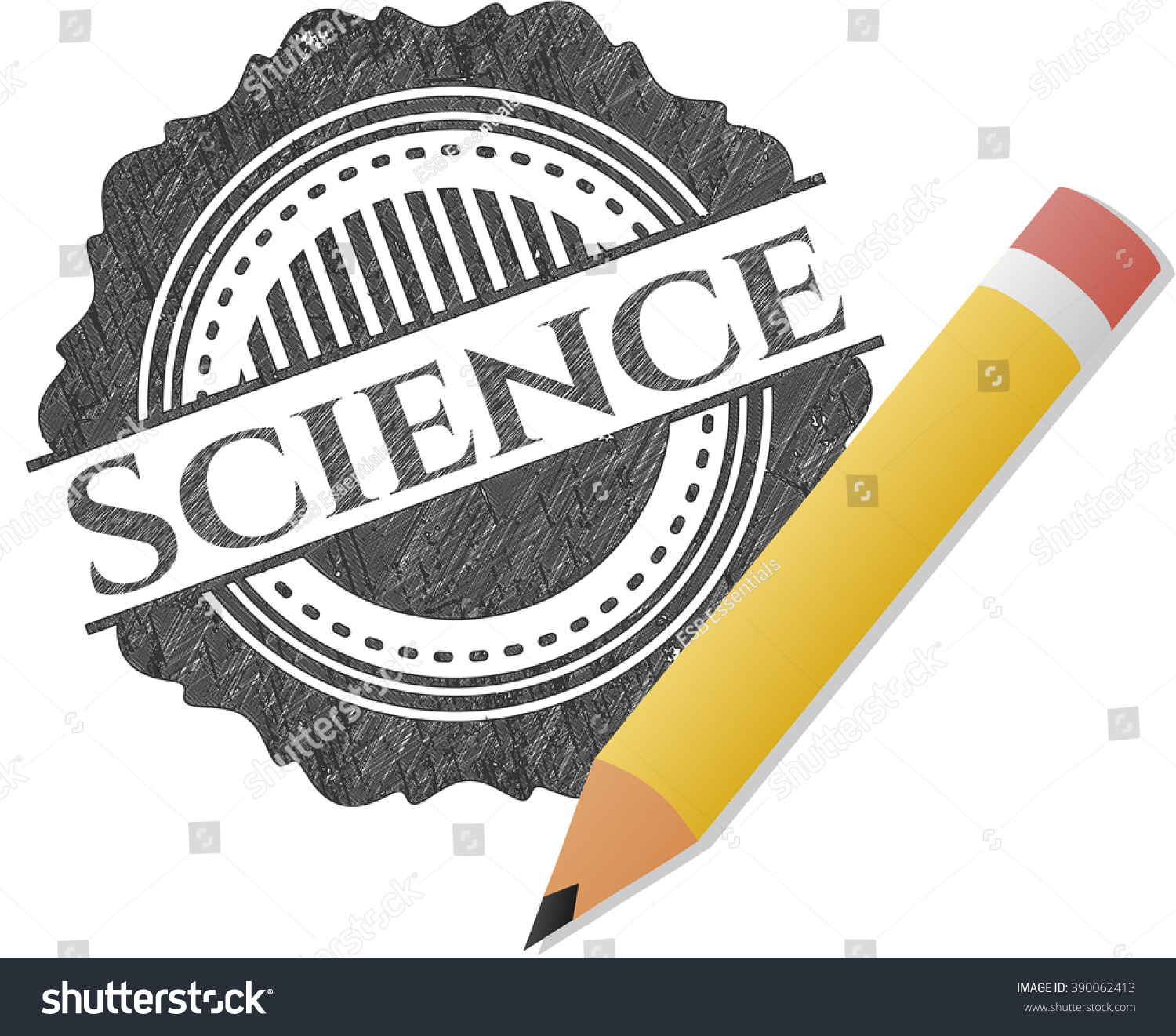 Science Pencil Draw Stock Vector (Royalty Free) 390062413 | Shutterstock