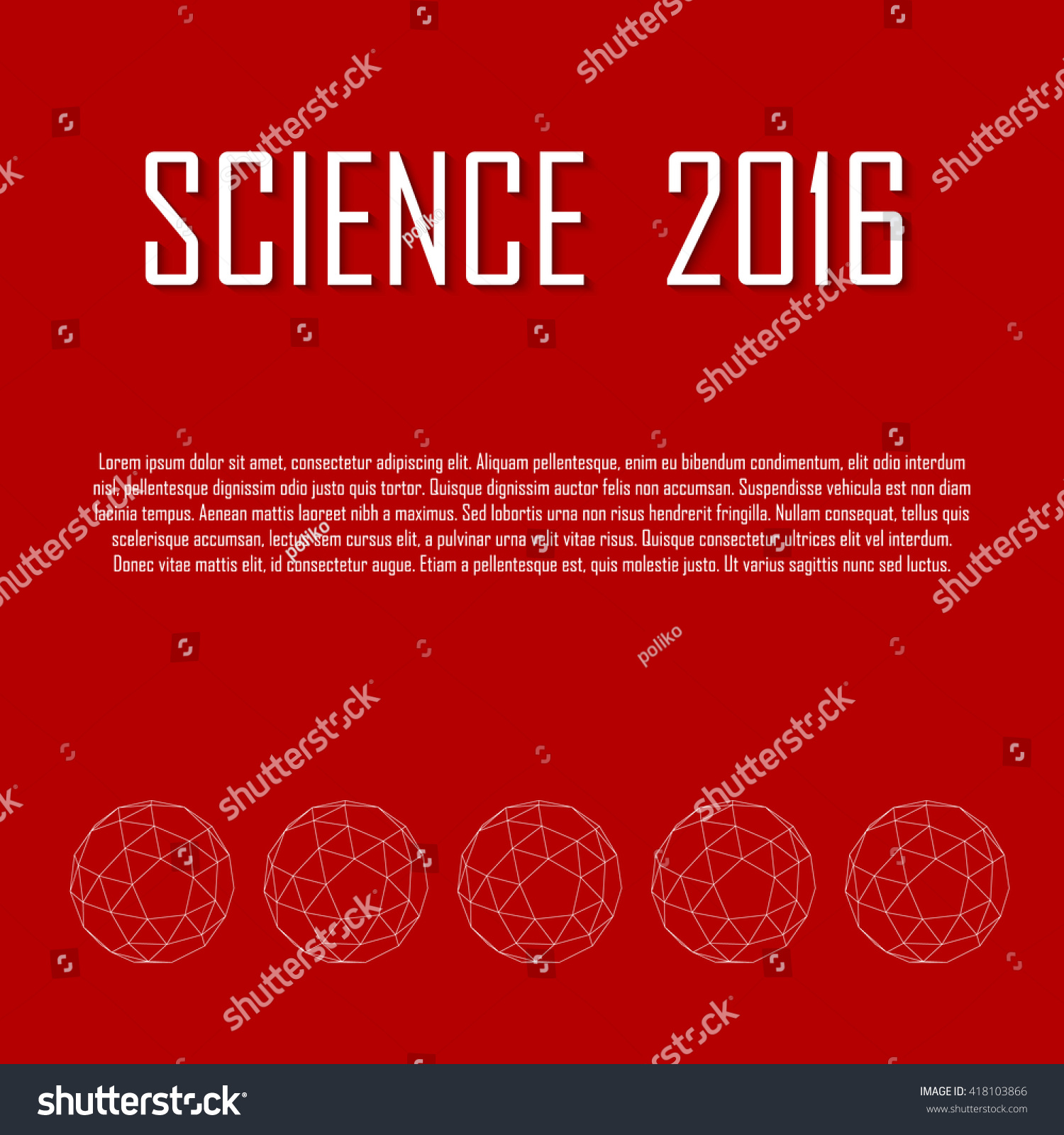 Science Poster Geometry Platonic Solid Illustration Stock Vector ...
