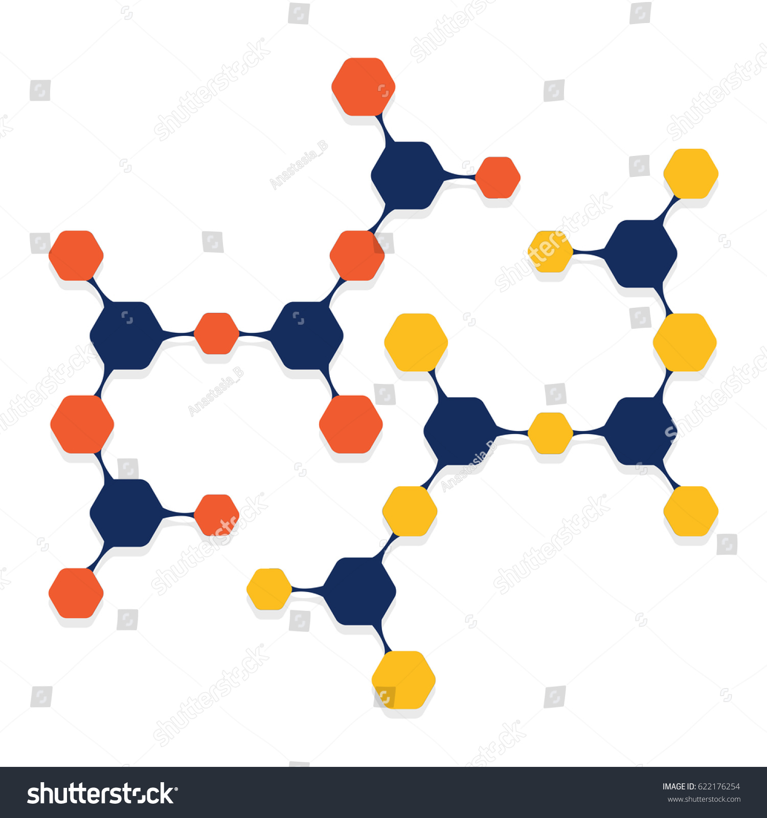 Science Symbol Molecule Vector Illustration Stock Vector (Royalty Free ...