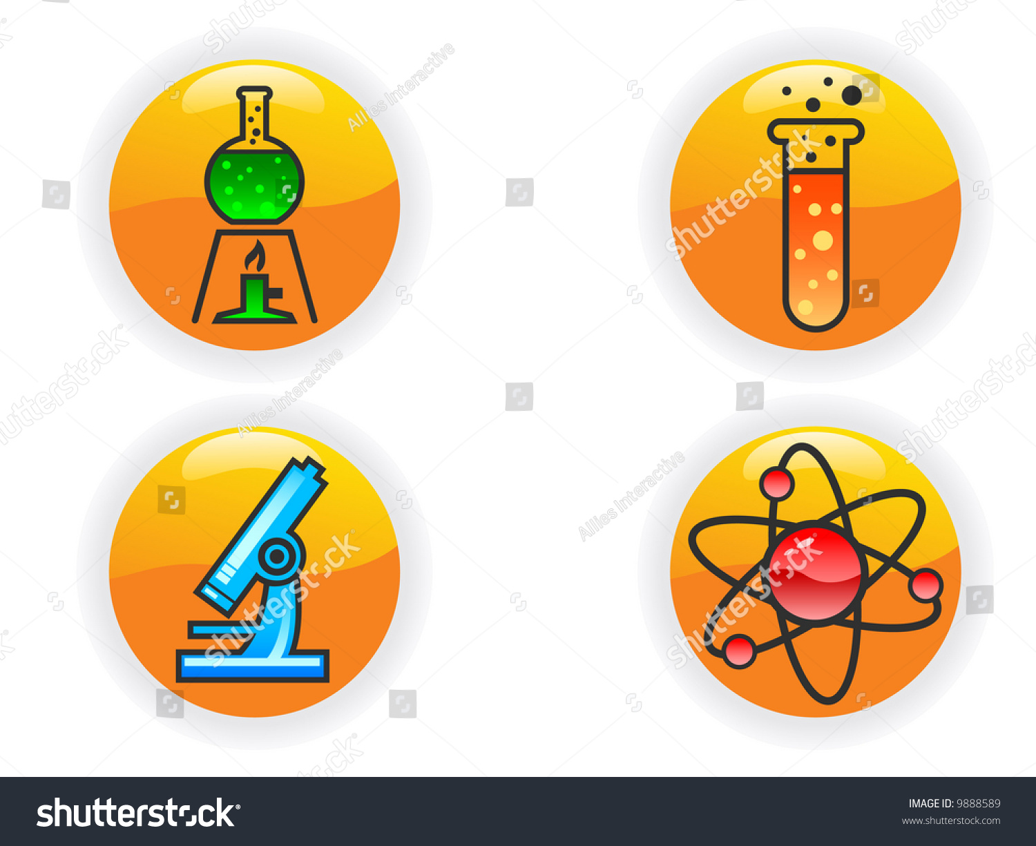 Science Symbols Vector Illustration Stock Vector (Royalty Free) 9888589 ...