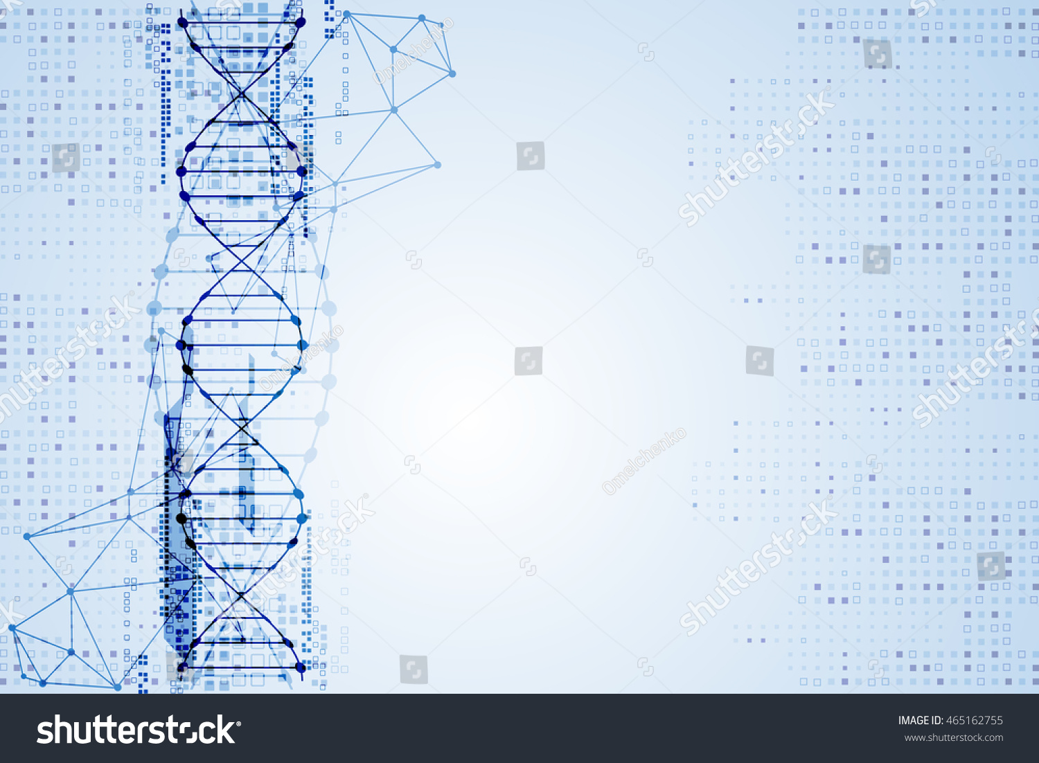 Science Template Dna Molecules Background Vector Stock Vector (Royalty ...