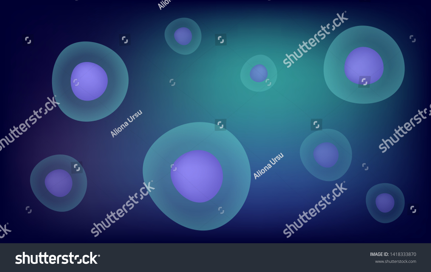 Science Wallpaper Vector Illustration Cells Background: vector de stock ...