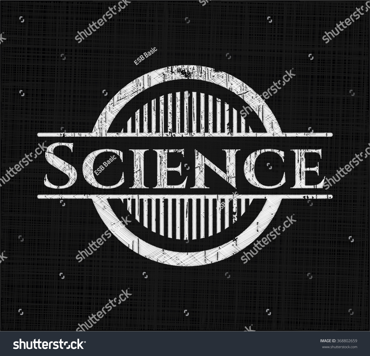 Science Written Chalkboard Texture Stock Vector (Royalty Free ...