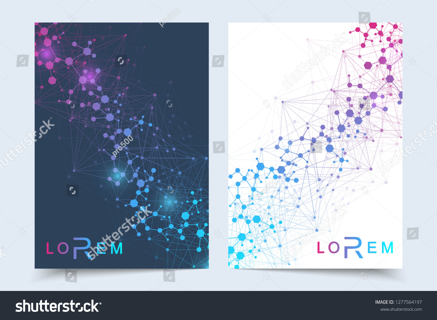 Scientific Brochure Design Template Vector Flyer Stock Vector (Royalty ...