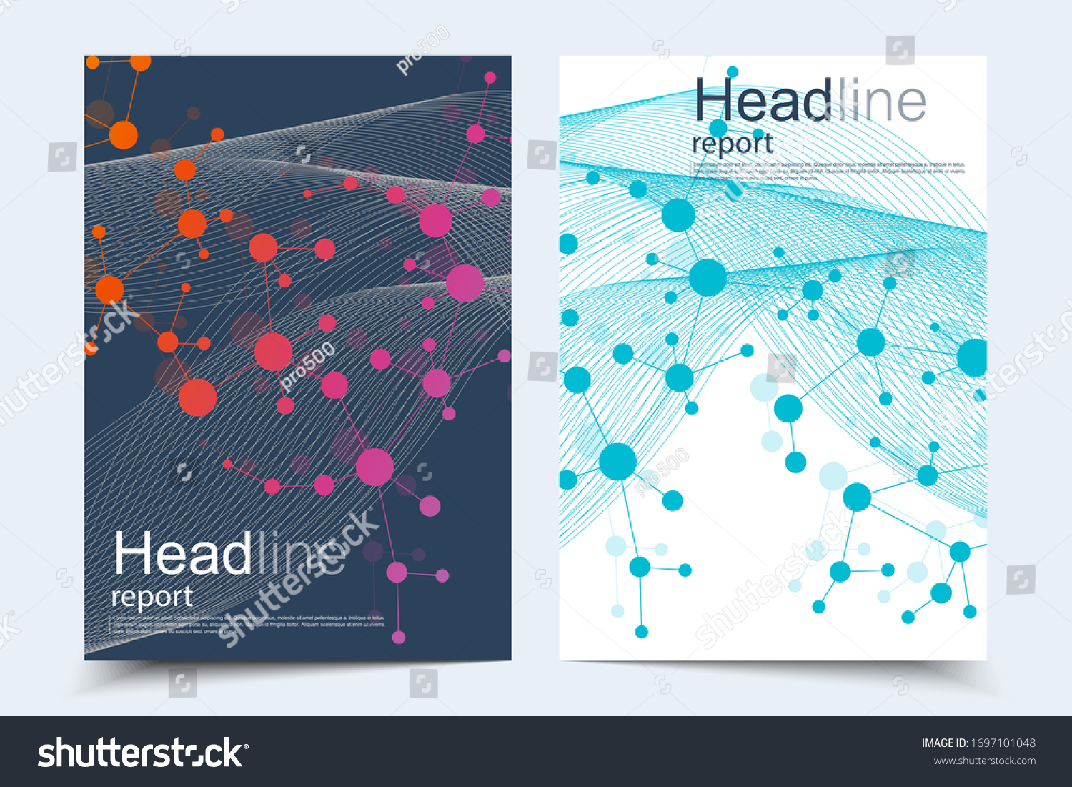Scientific Brochure Design Template Vector Flyer Stock Vector (Royalty ...