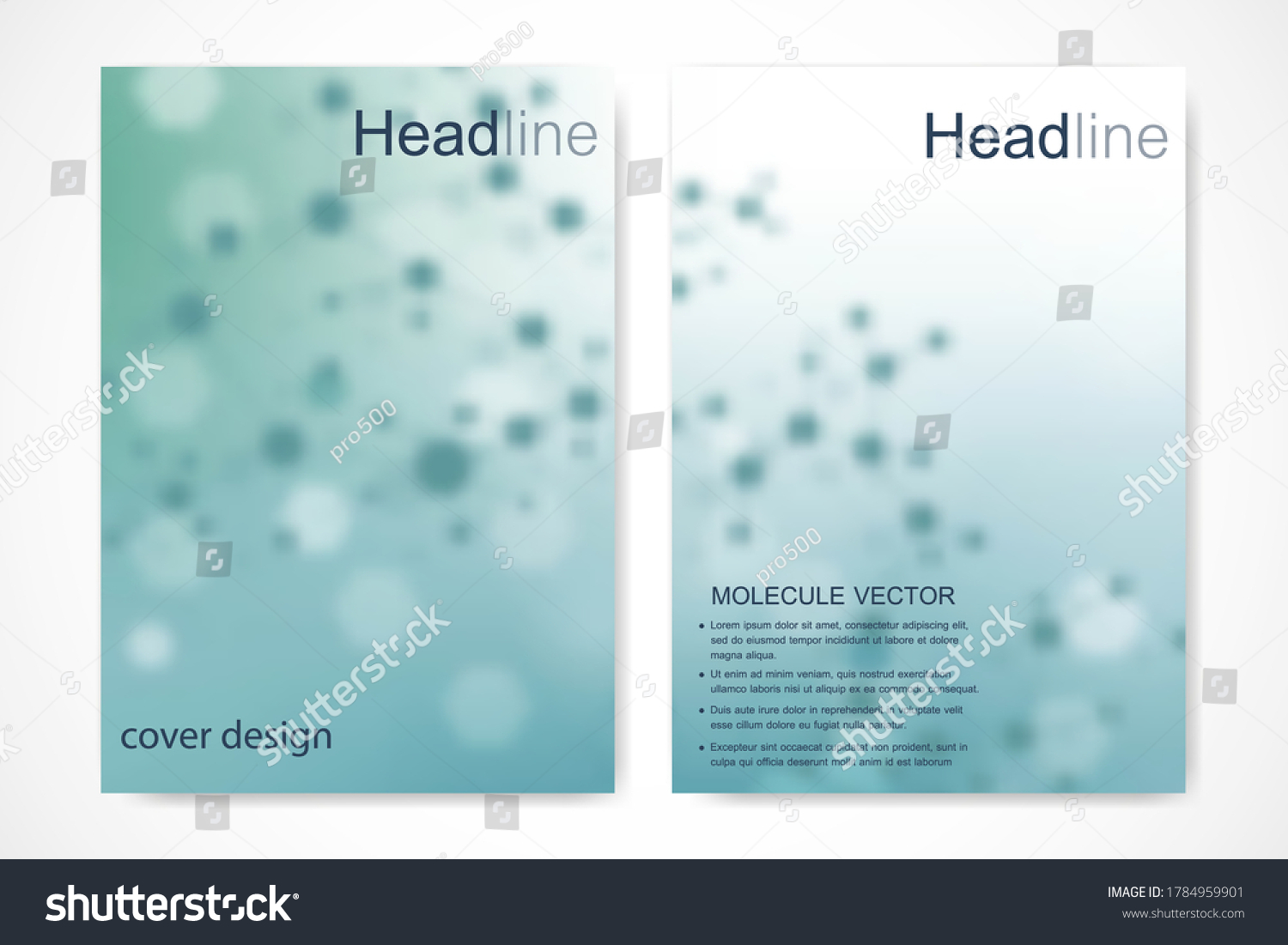 Scientific Brochure Design Template Vector Flyer Stock Vector (Royalty ...