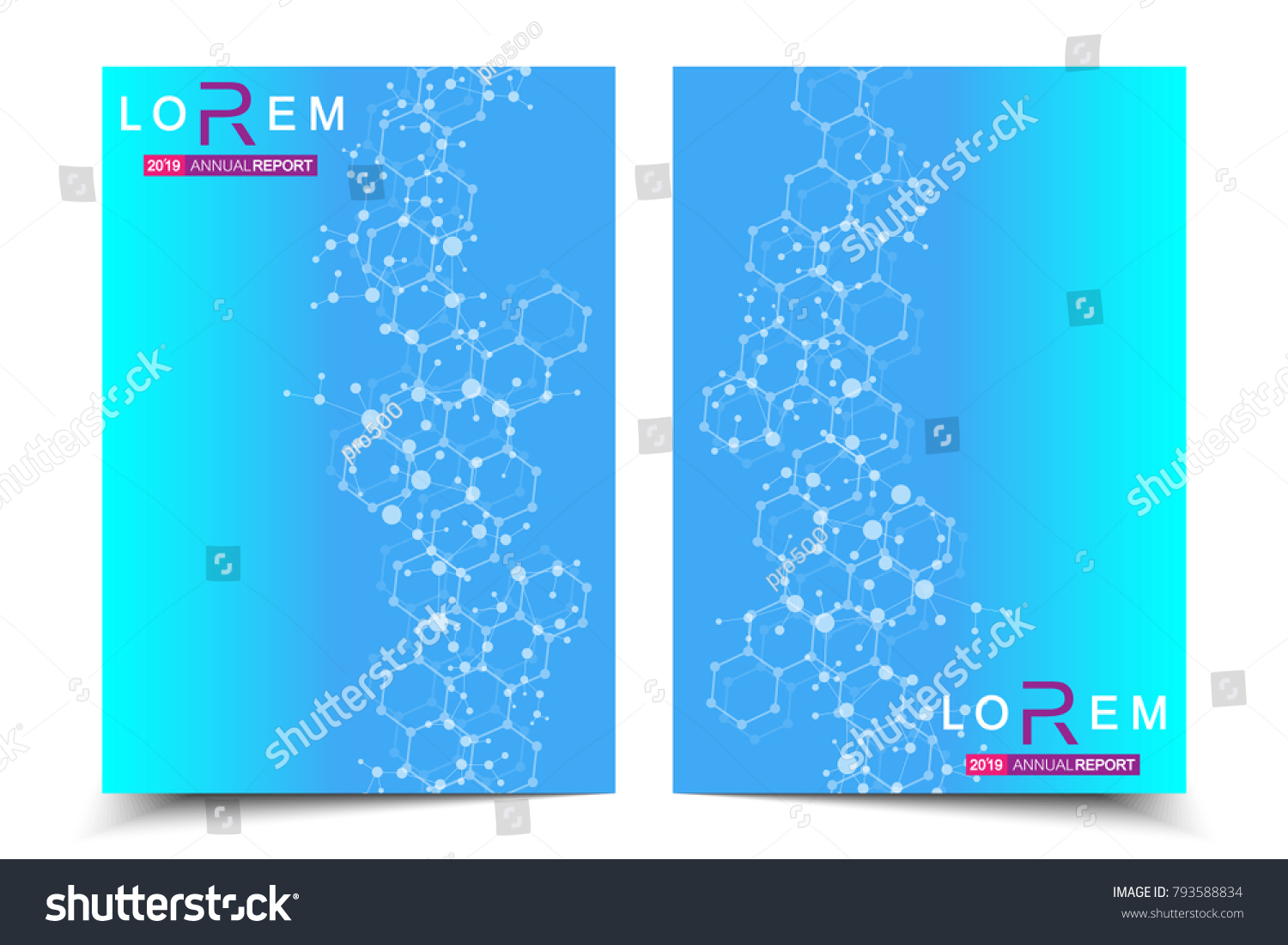 Scientific Brochure Design Template Vector Flyer Stock Vector (Royalty ...