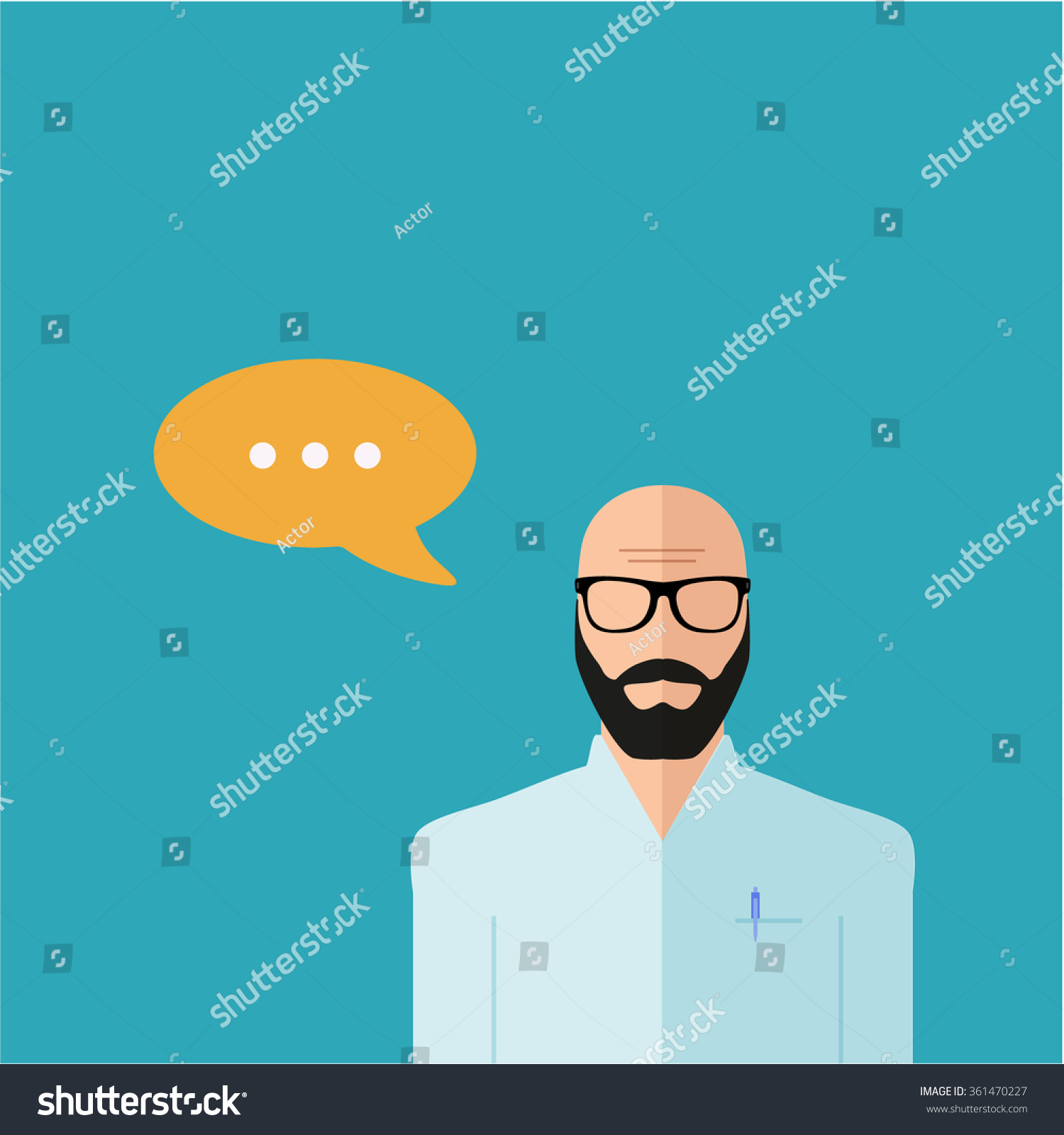 Scientist Says Vector Illustration Stock Vector (Royalty Free ...